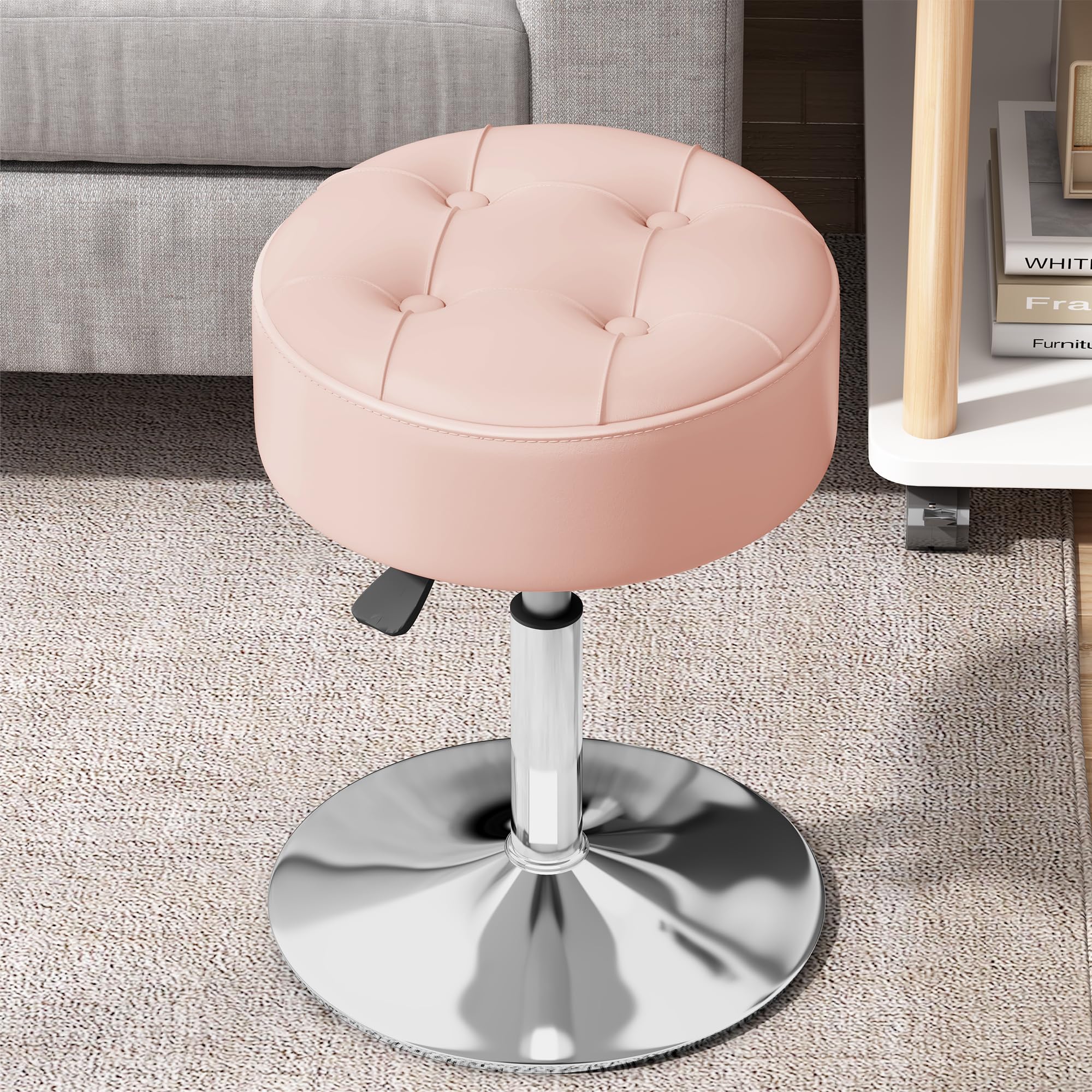 ACEQLYT® Adjustable Swivel Pink Vanity Stool Vanity Chair for Makeup ...