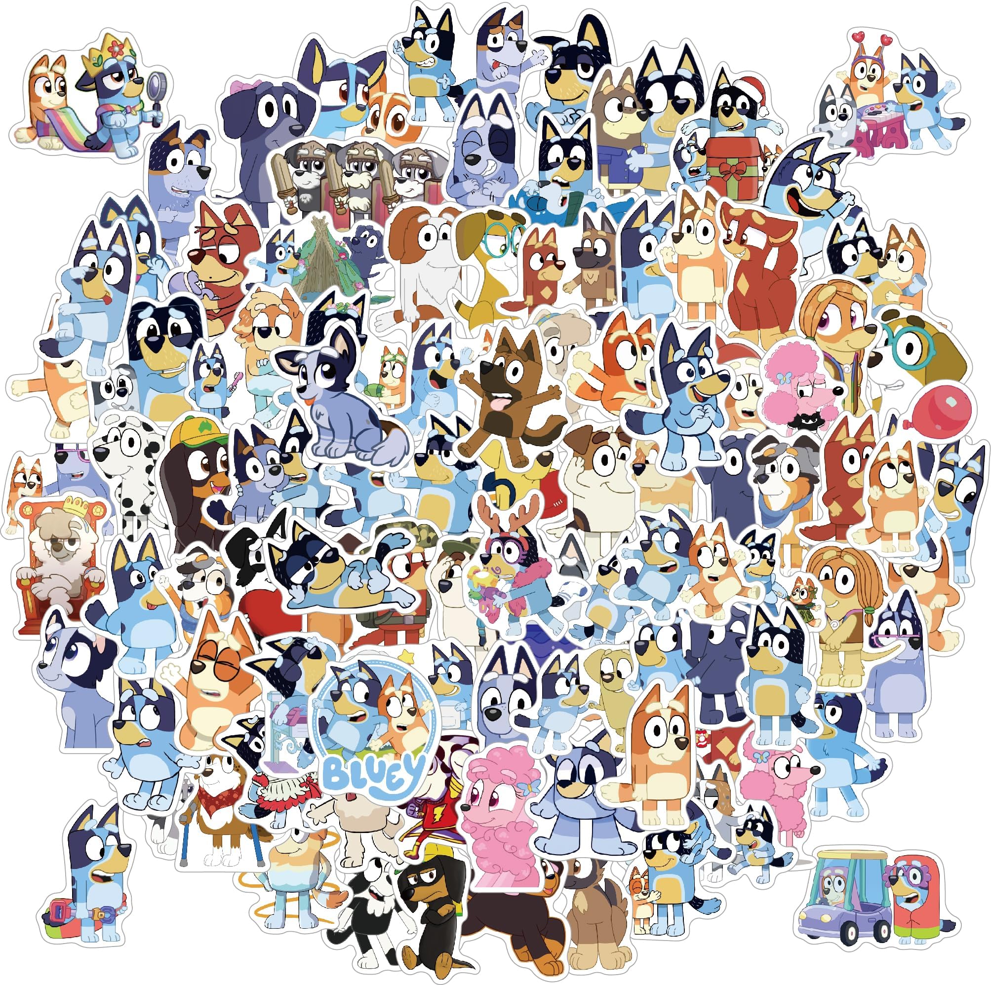 Amazon.com: 52PC Cute Cartoon Stickers Vinyl Waterproof Decals Party ...