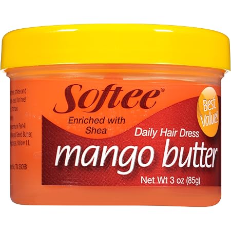 Amazon.com: Softee Mango Shea Butter Daily Hair Dress, 3 Ounce Jar (1 ...