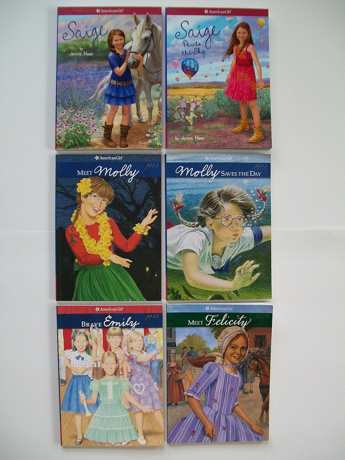 American Girl (Mixed Set of 6) Saige Paints the Sky; Molly Saves the ...