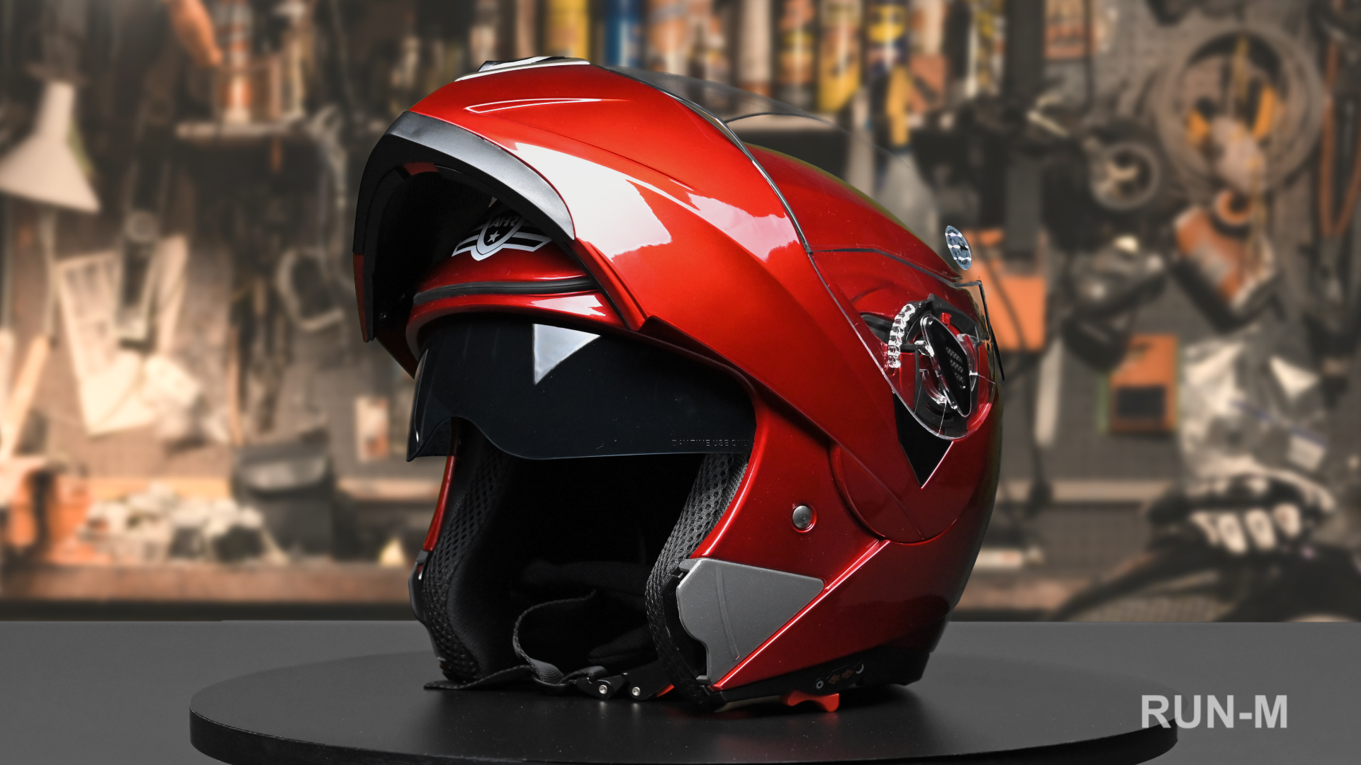 Watch AHR RUN-M Flip up Modular Full Face Motorcycle Helmet on Amazon Live