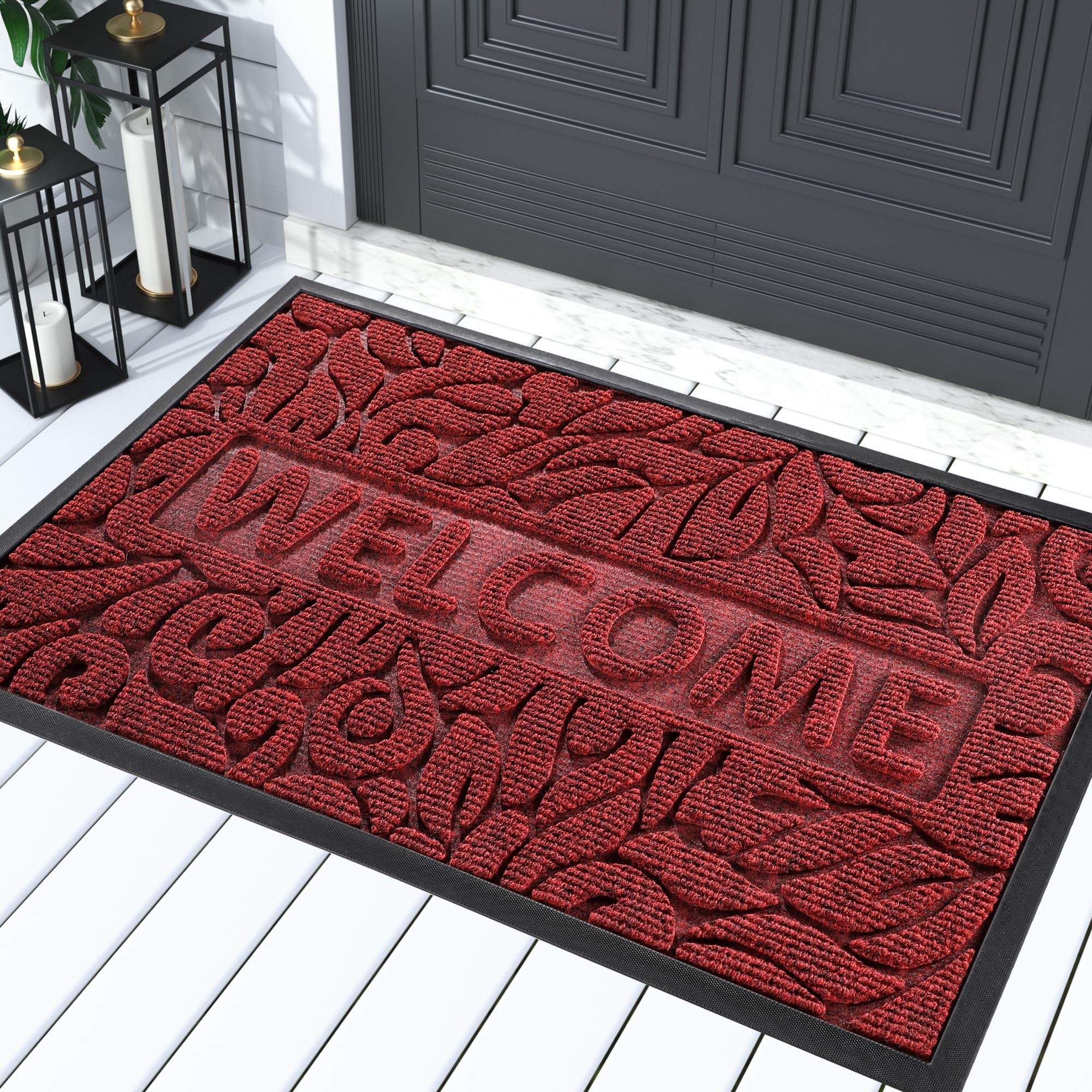 Amazon.com: Christmas Door Mat Indoor Outdoor Entry Way Doormat for ...