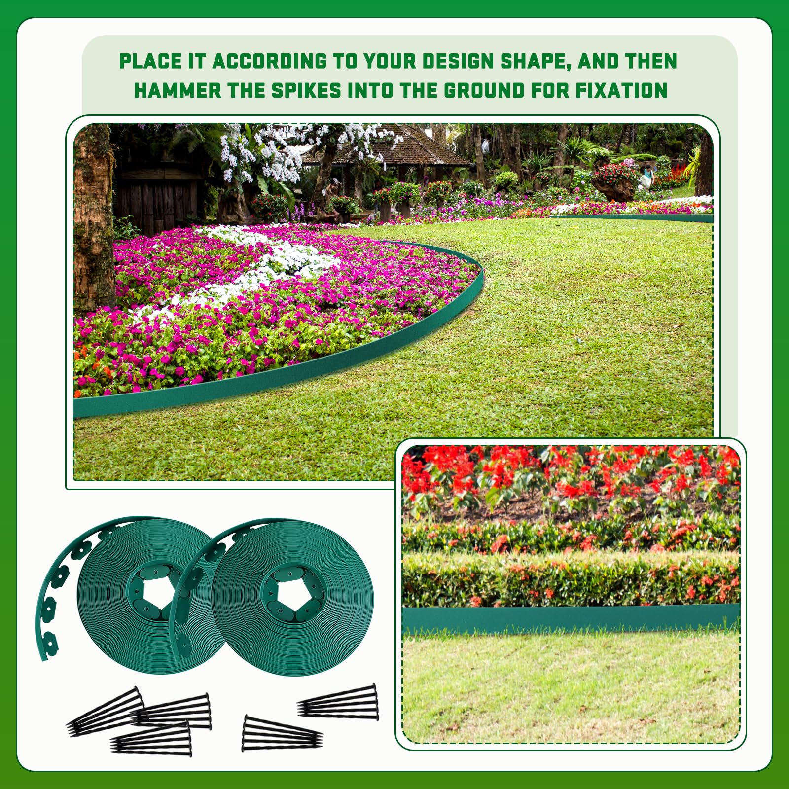 Snapklik.com : Sintuff 246 FT Garden Landscape Edging No Dig Lawn ...