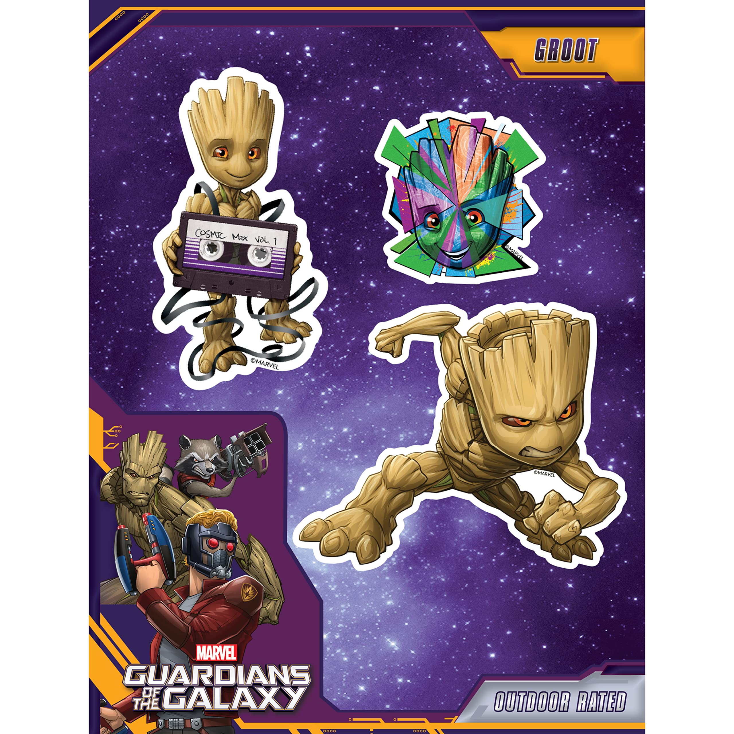 Amazon.com - Marvel Guardians of The Galaxy Groot Decals - Set of 3 ...