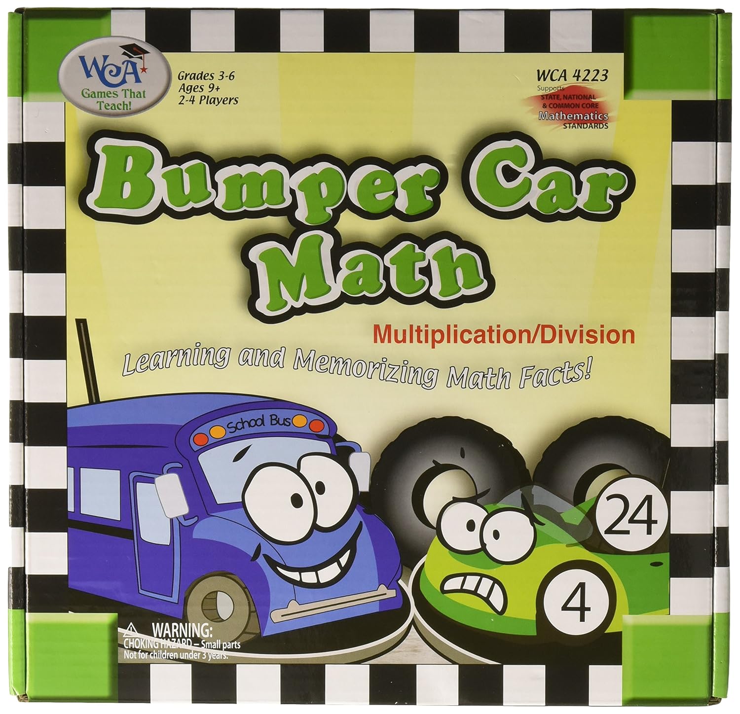 Amazon.com: Learning Advantage 4223 Bumper Car Math: Multiplication and ...