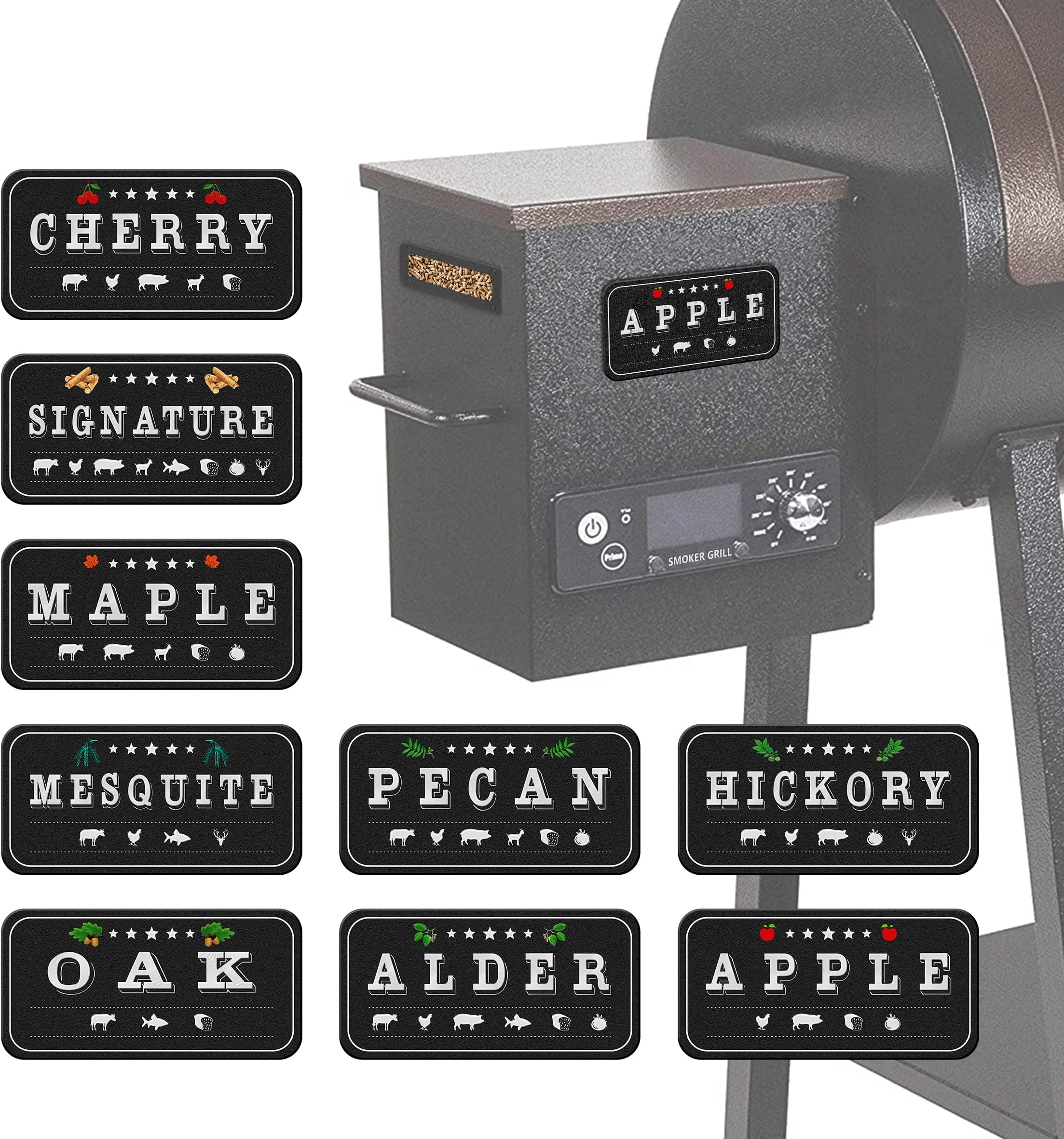 Amazon.com: Smoker Accessories Gifts for Men - Premium Walnut Wood Meat ...