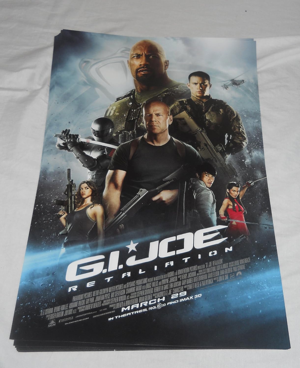 Amazon.com: G.I. Joe Retaliation movie poster flyer 11 x 17 The Rock ...