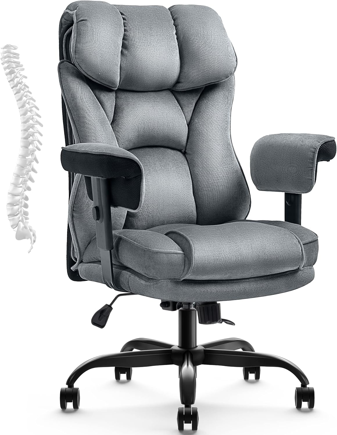 Amazon.com: YAMASORO High Back Office Chair Big and Tall Executive ...