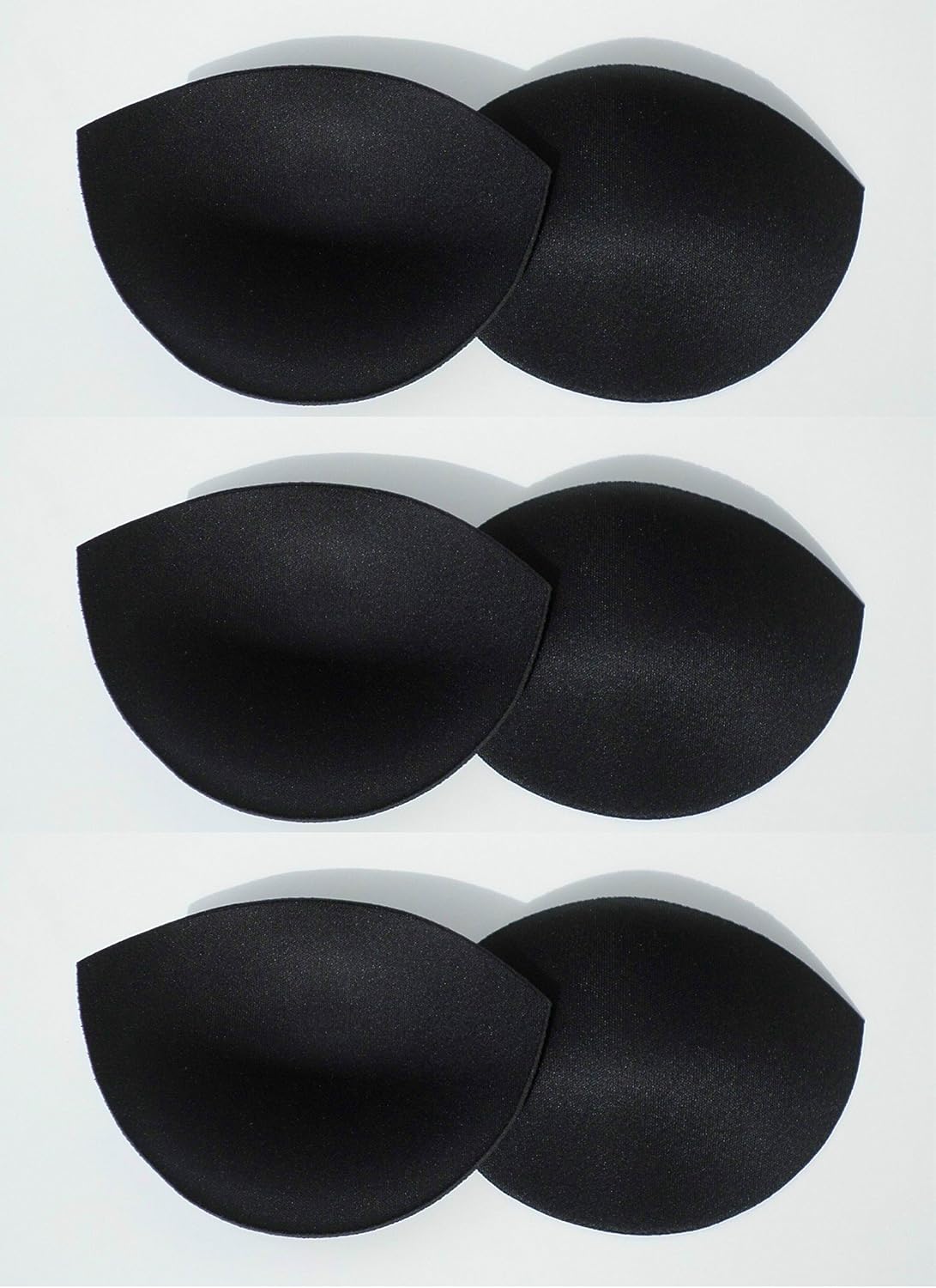 Amazon.com: 3 Pairs Black Push Up Bra Pads, Enhancement Inserts ...