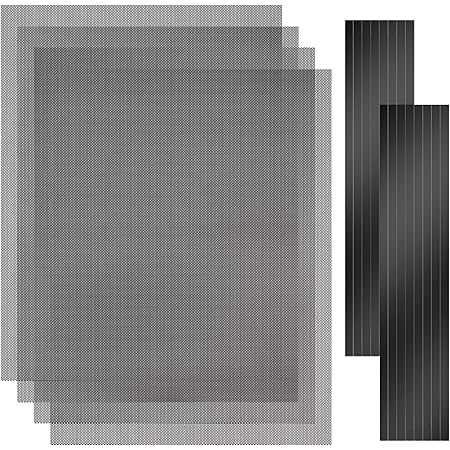 Amazon.com: [4 Pack] 400x300mm DIY PC Case Dust Filter, 1.2mm Hole, PVC ...