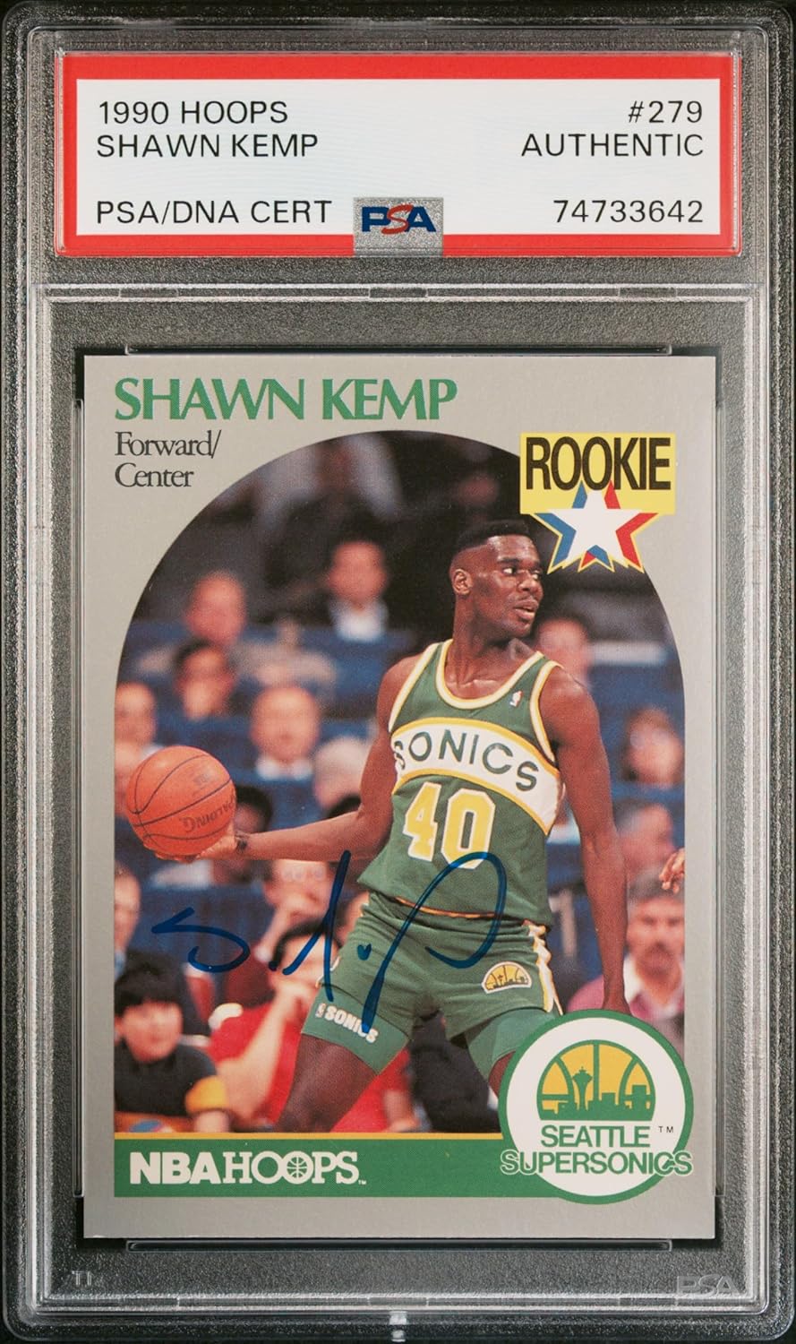 Amazon.com: Shawn Kemp 1990 Hoops Basketball Signed Rookie Card RC #279 ...