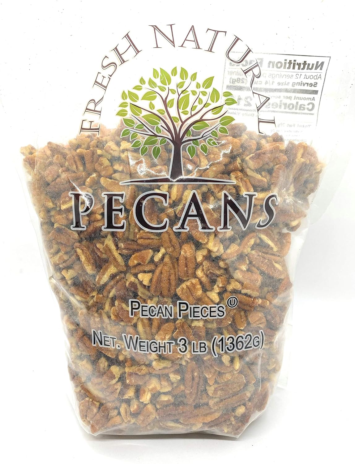 Amazon.com : Fresh Natural Large Pecan Pieces 3lb : Grocery & Gourmet Food