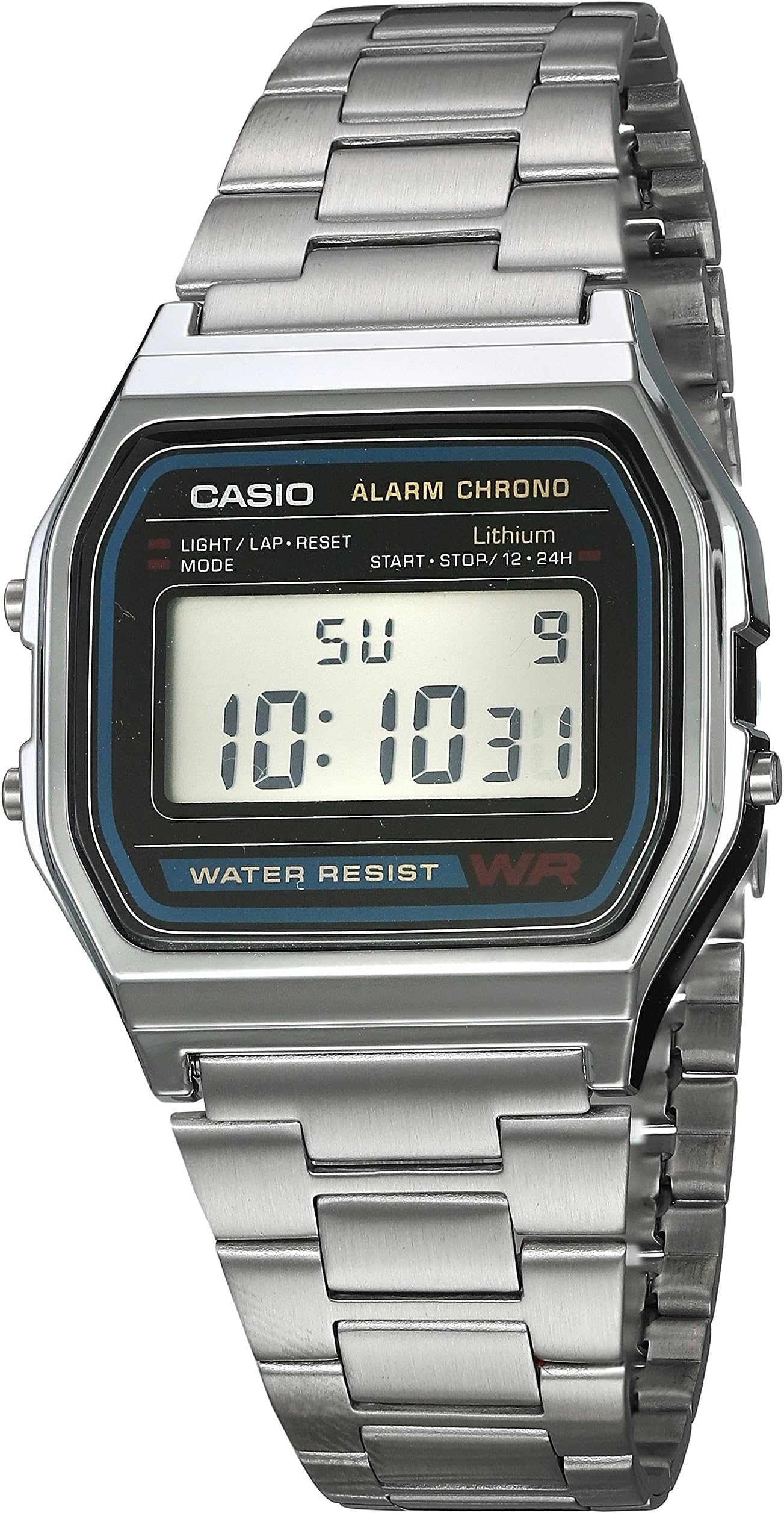 RELOJ RETRO CASIO A-158WA-1U : Amazon.fr: Mode