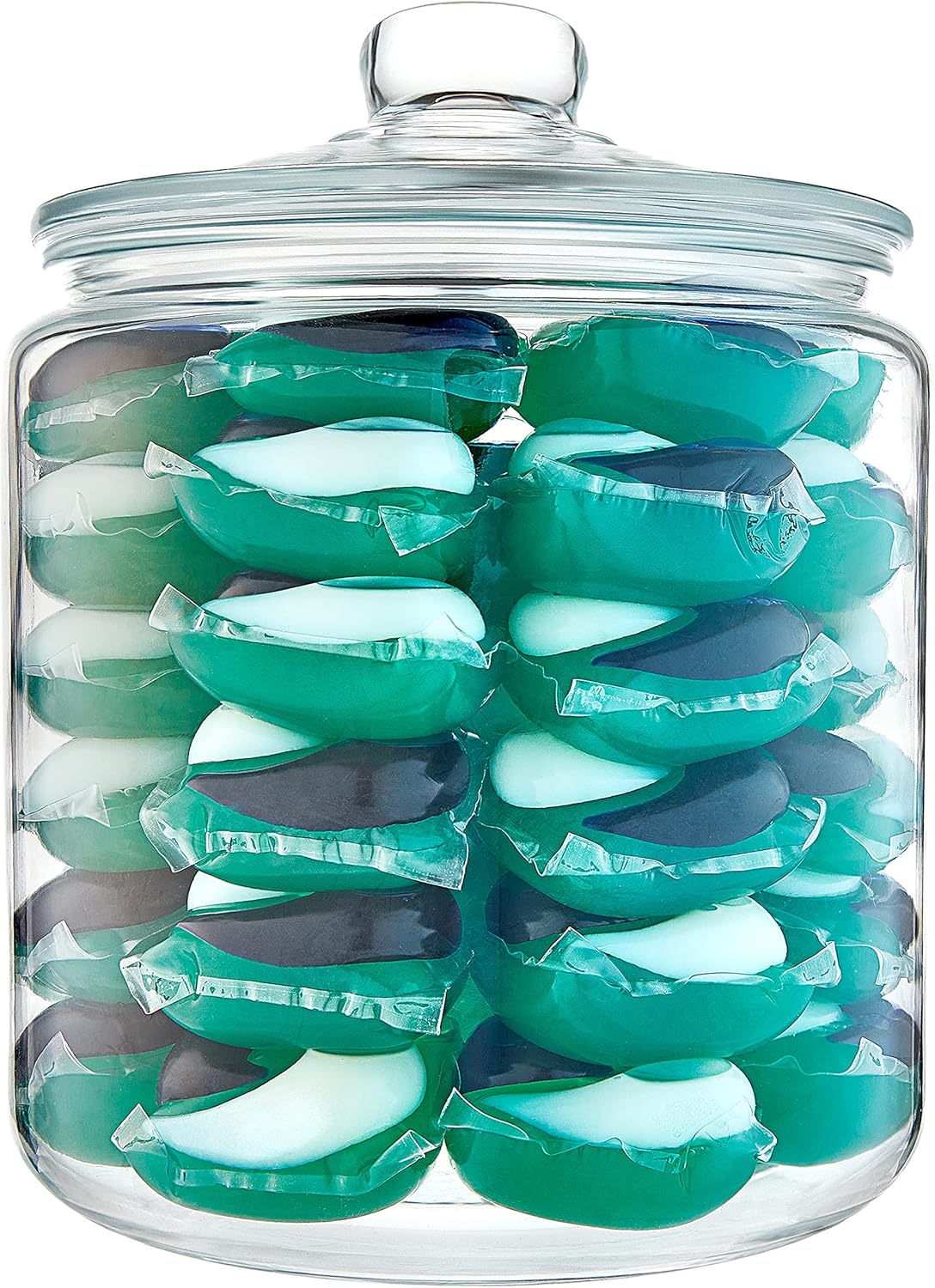 Amazon.com: Laundry Pods Holder, Gallon Glass Apothecary Airtight ...