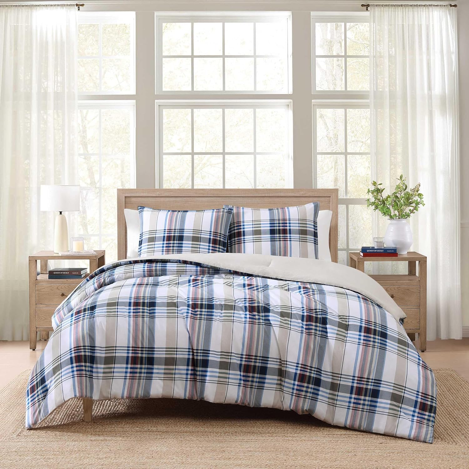Amazon.com: Tommy Hilfiger - Full/Queen Duvet Cover Set, Cotton ...