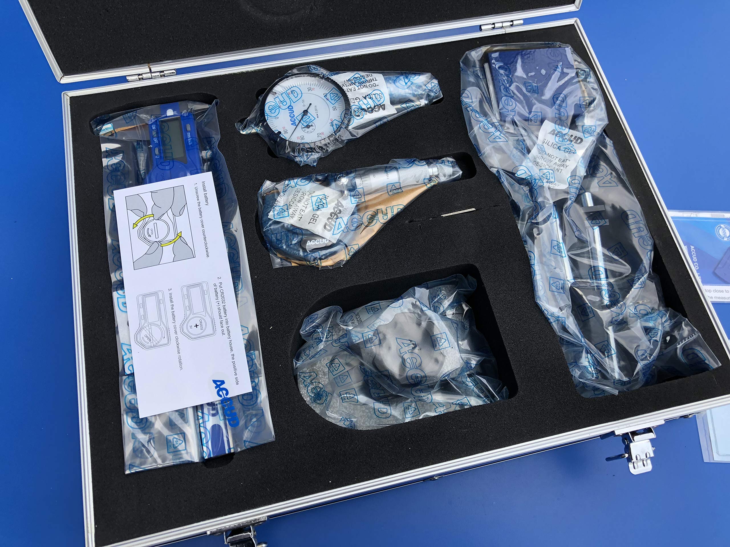 Amazon.com: Machinist measuring kit c/w NIST traceable certificates of ...