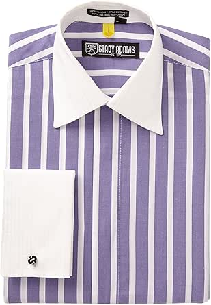 Stacy Adams Men's Phuket Dress Shirt, Amethyst, 14.5 - 32/33 at Amazon ...