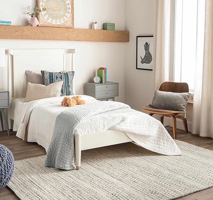 Amazon.com: Wooly Natural Fiber Contemporary Living Room Bedroom Area ...