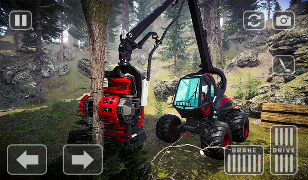 Lumberjack Truck Driving 3D Kids Games: Timberman Cut Tree Transport ...