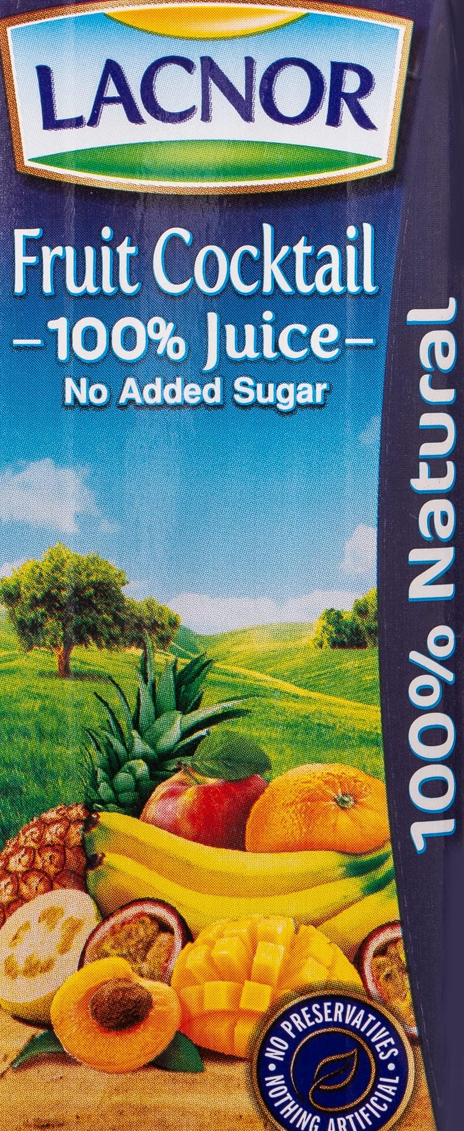 Lacnor Essentials Pineapple 100% Juice, No Added Sugar, 180Ml Pack Of 8 ...