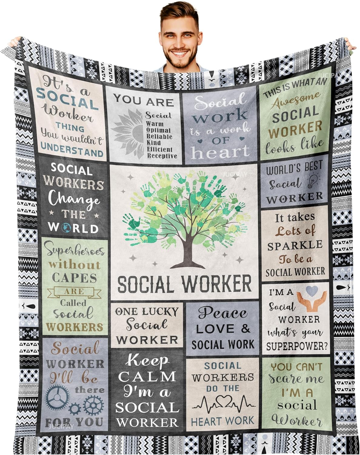 Amazon.com: JUCIPAY Social Worker Gifts, Social Worker Appreciation ...