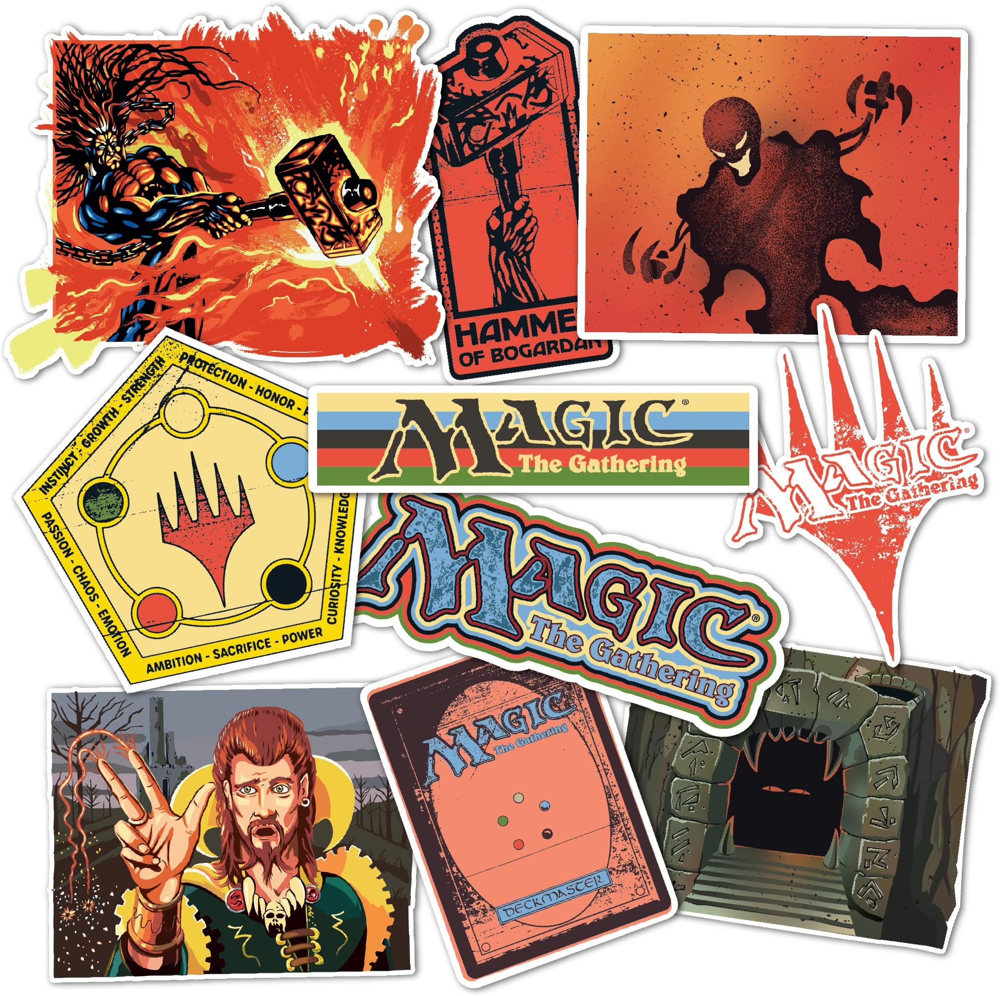 Amazon.com: LAD Studio MTG Stained Glass Window Bumper Sticker Decal 5""