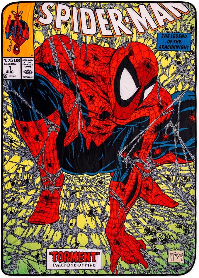 Amazon.com: Marvel Spider-Man 90's Cover Torment Officially Licensed ...
