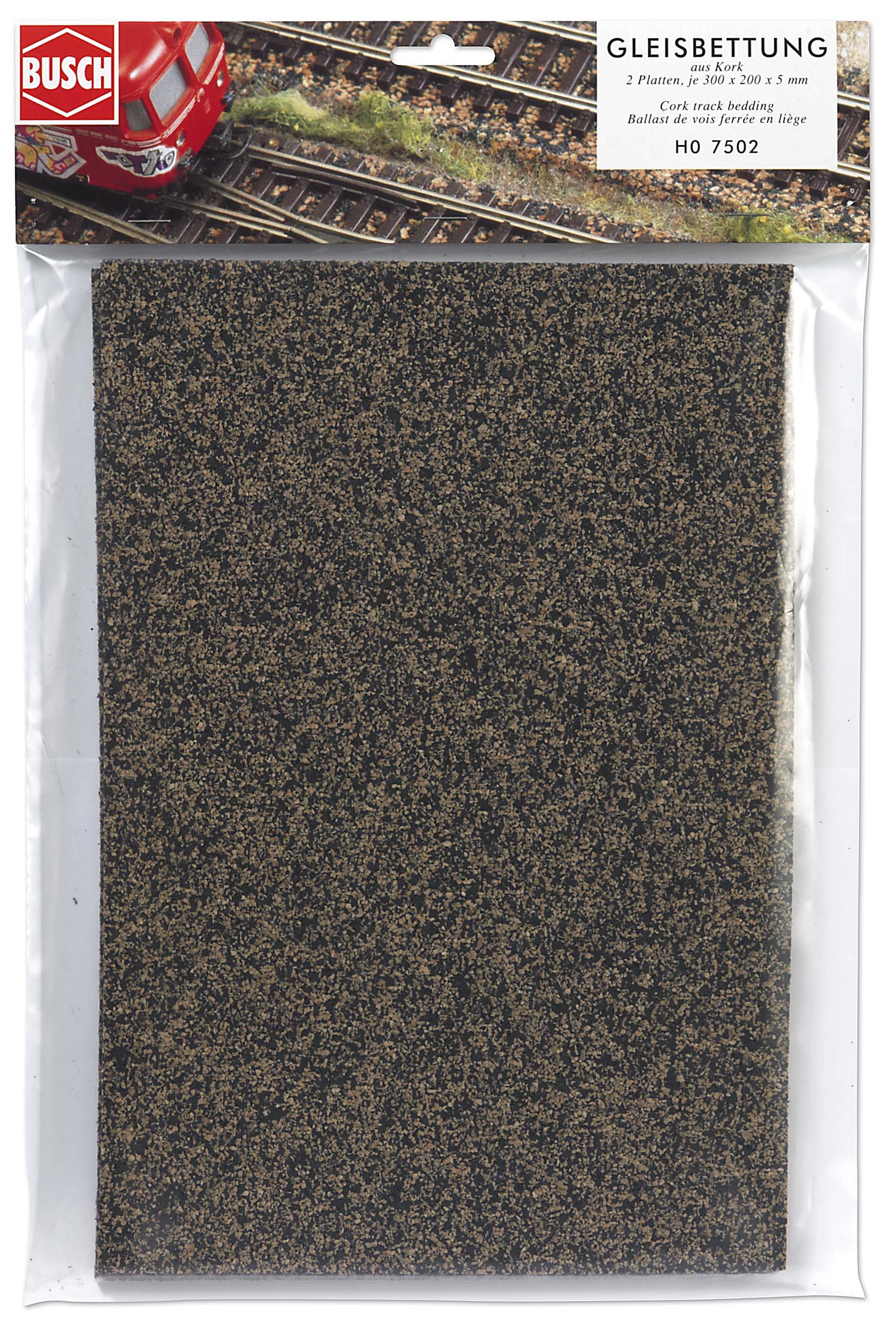 Amazon.com: Busch 7502 Cork Bedding 300x200mm HO Track Scale Model ...