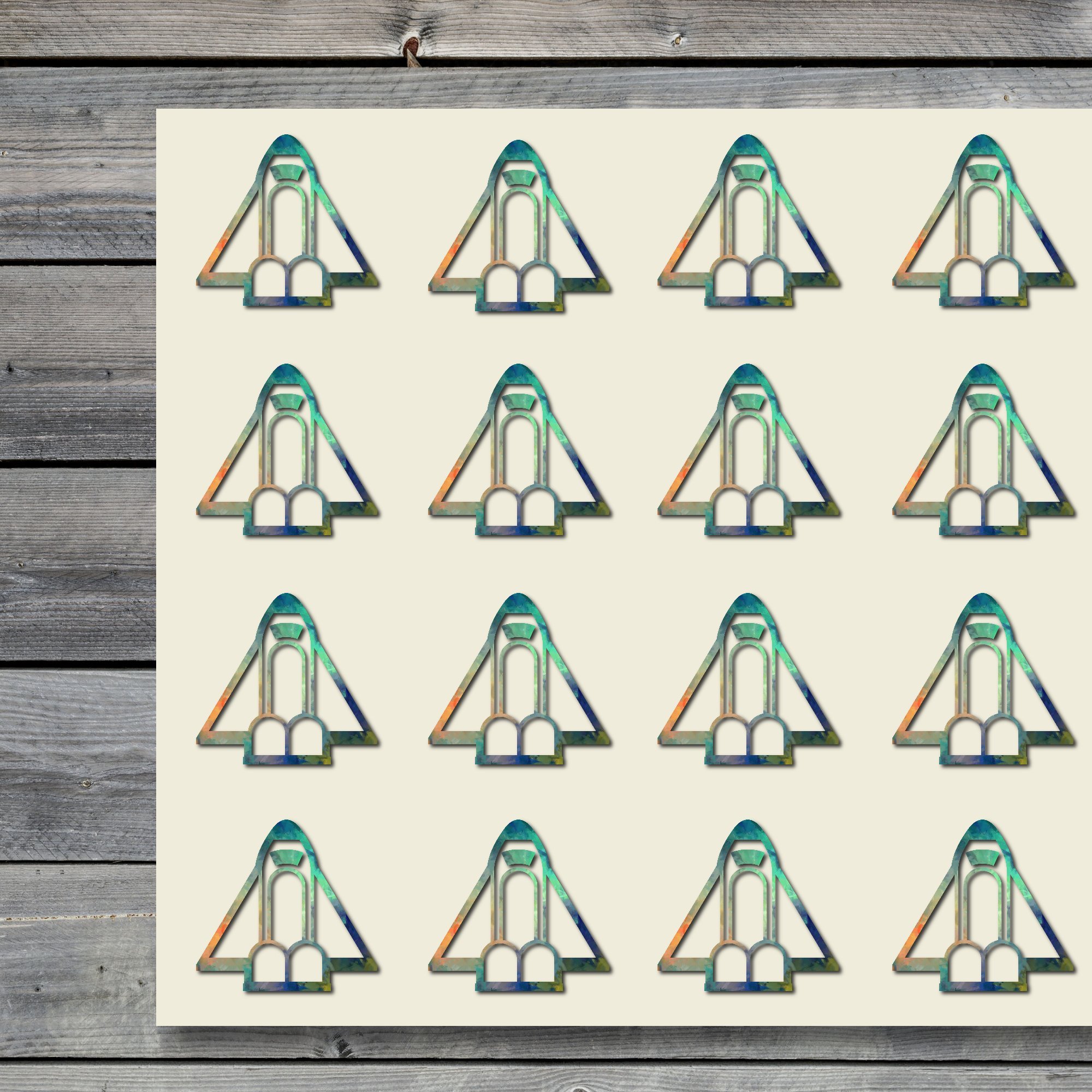 Space Shuttle Scrapbook Paper