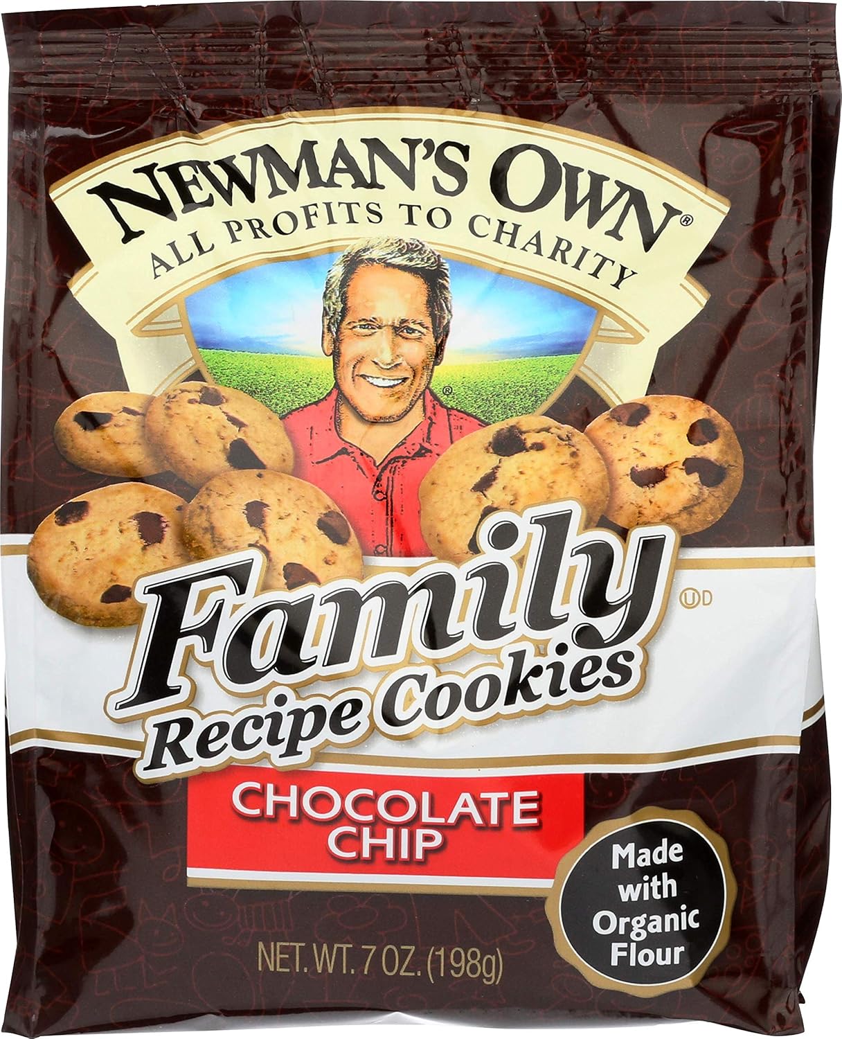 Amazon.com: Newman's Own Family Recipe Cookies, Chocolate Chip, 7 Ounce ...