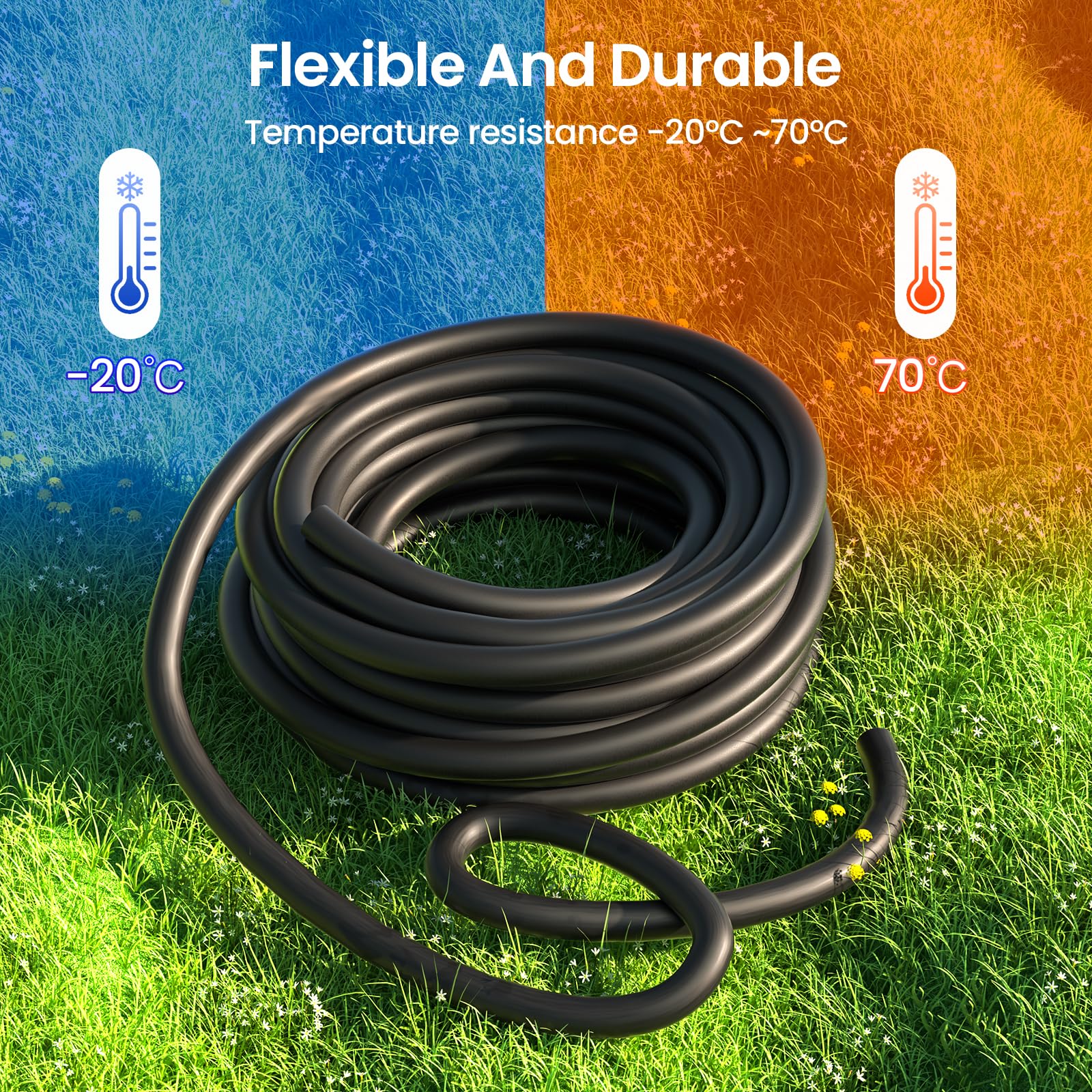 Snapklik.com : MIXC 25 FT 1/2 Inch Drip Irrigation Tubing Kit:Premium ...