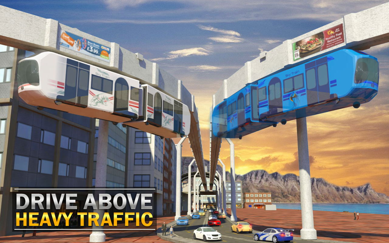 Elevated Train Driving Simulator 2024: Sky Tram Driver Games FREE ...
