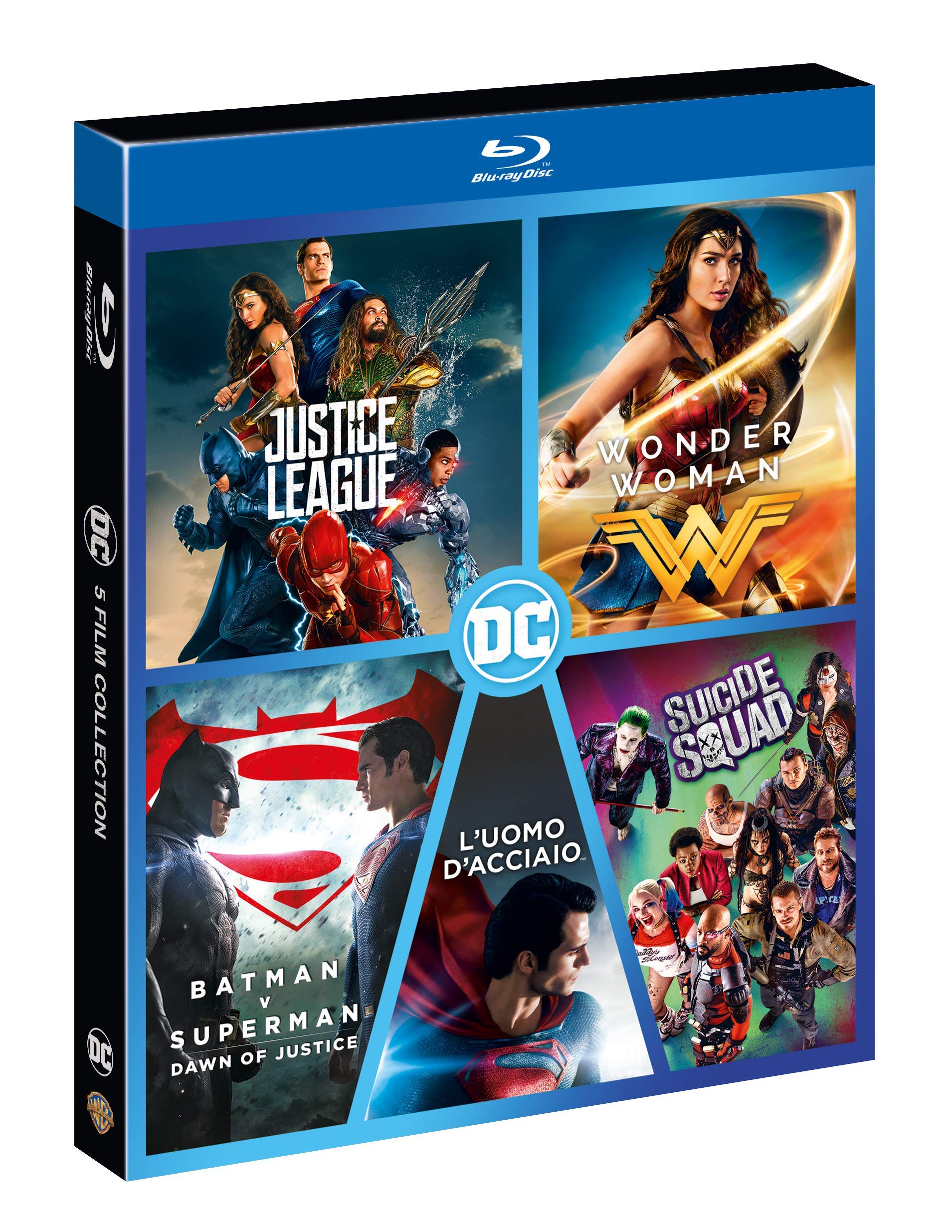 Boxset Dc 5 Film (Justice League,Wonder Woman,Suicide Squad,L'Uomo D ...