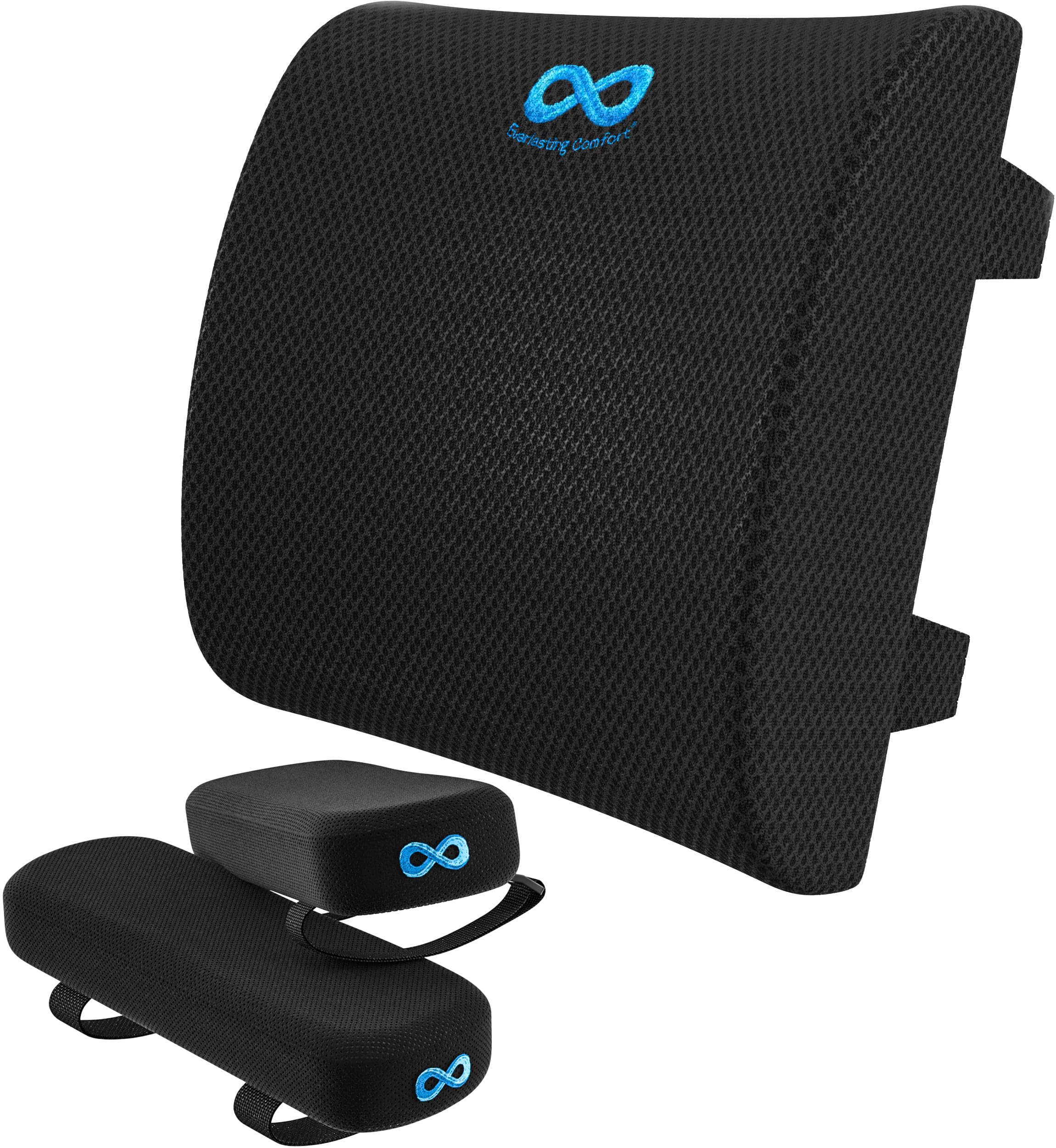 Amazon.com : Everlasting Comfort Lumbar Support & Cooling Arm Rest Pad ...
