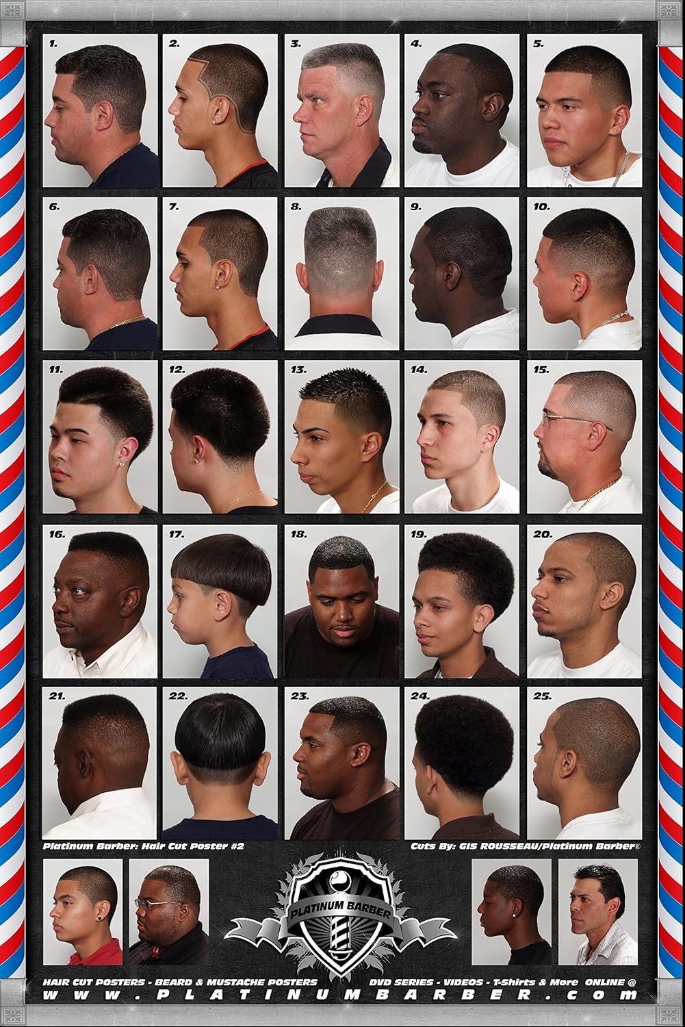 Amazon.com: HAIRPOSTERS123 BarberShop Beauty Salon Haircuts Poster for ...