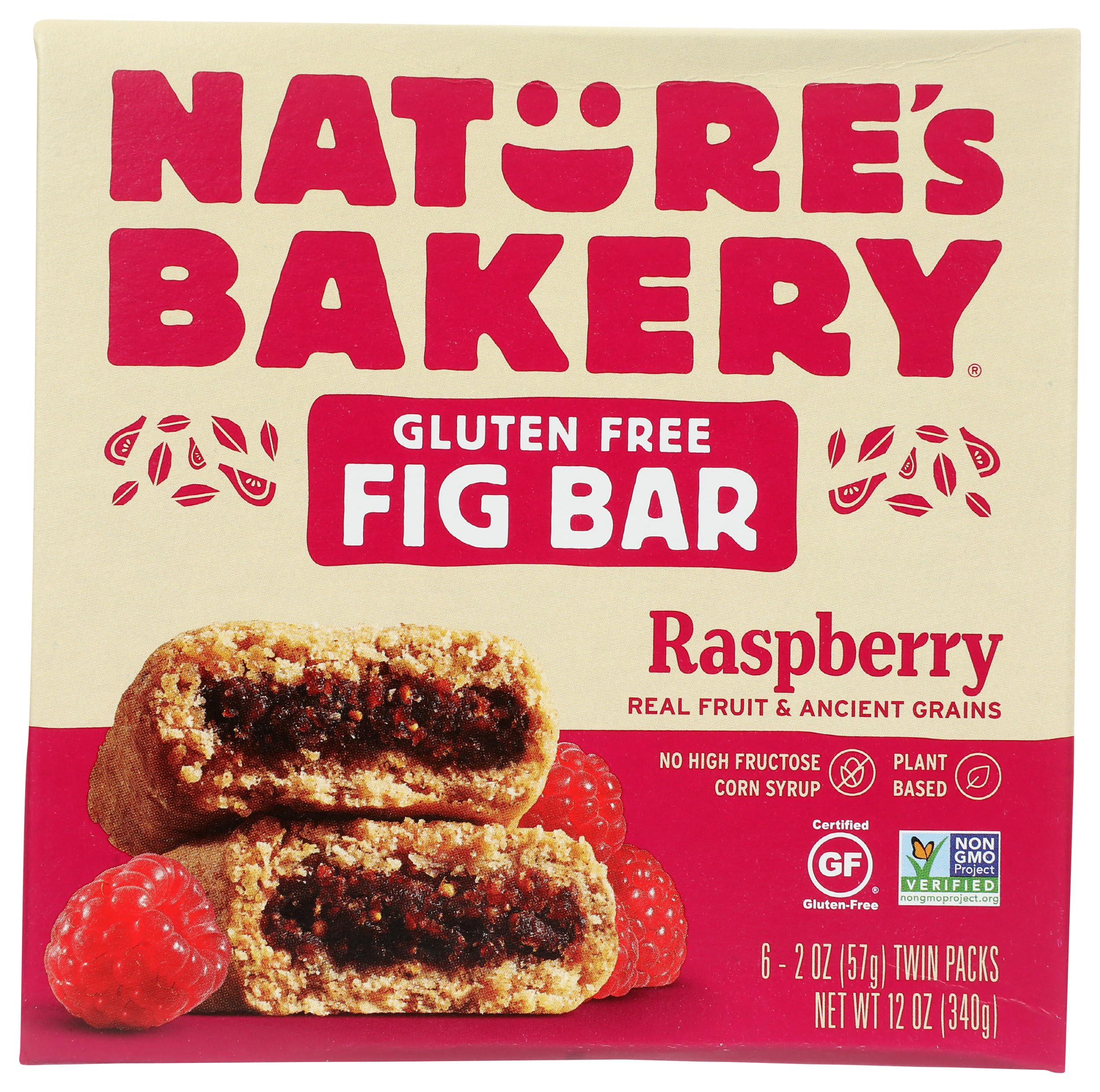 Amazon.com: Nature's Bakery Raspberry Fig Bars, 6 Count, Vegan, Non GMO ...