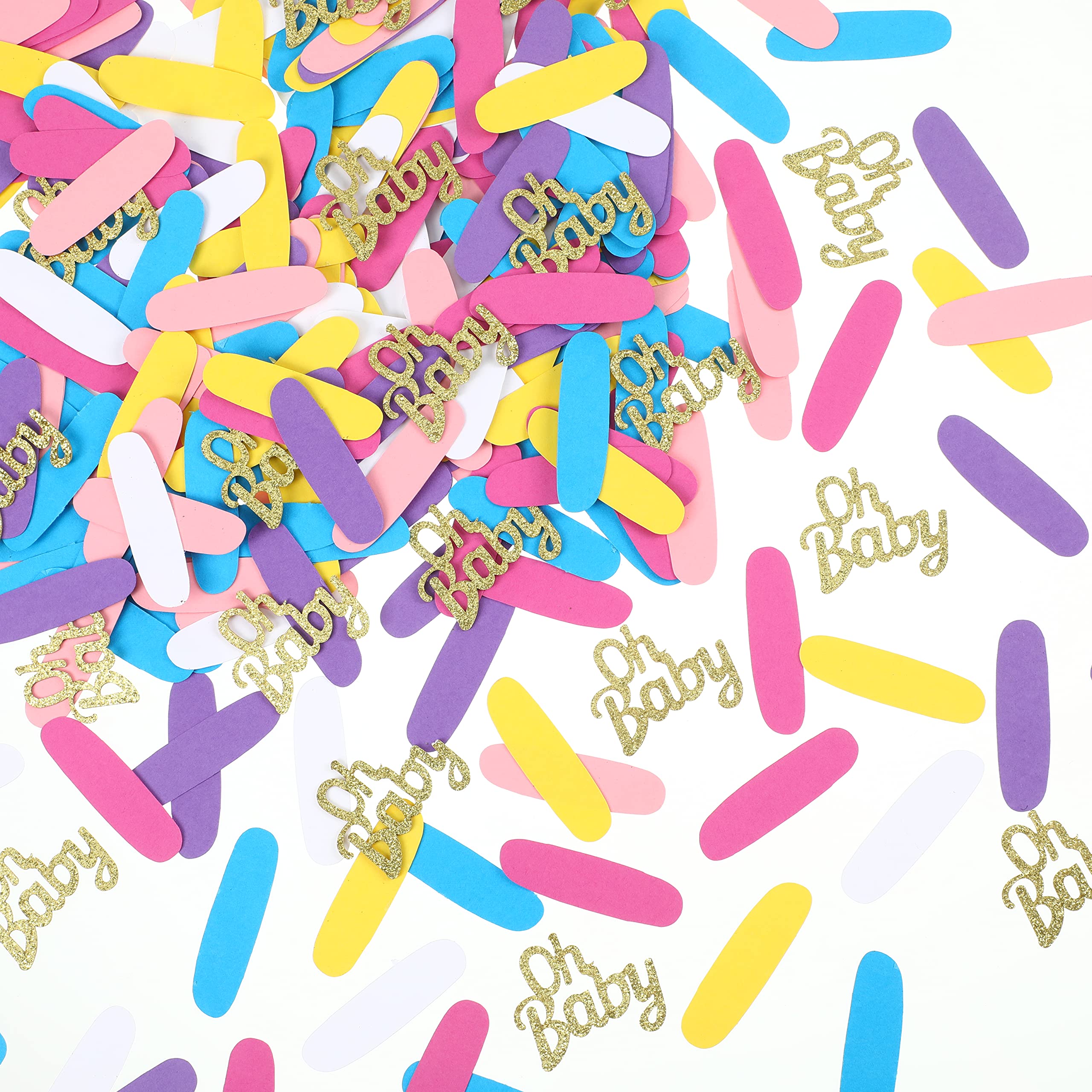 Amazon.com: 350 Pieces Baby Confetti Sprinkles Baby Shower Table ...