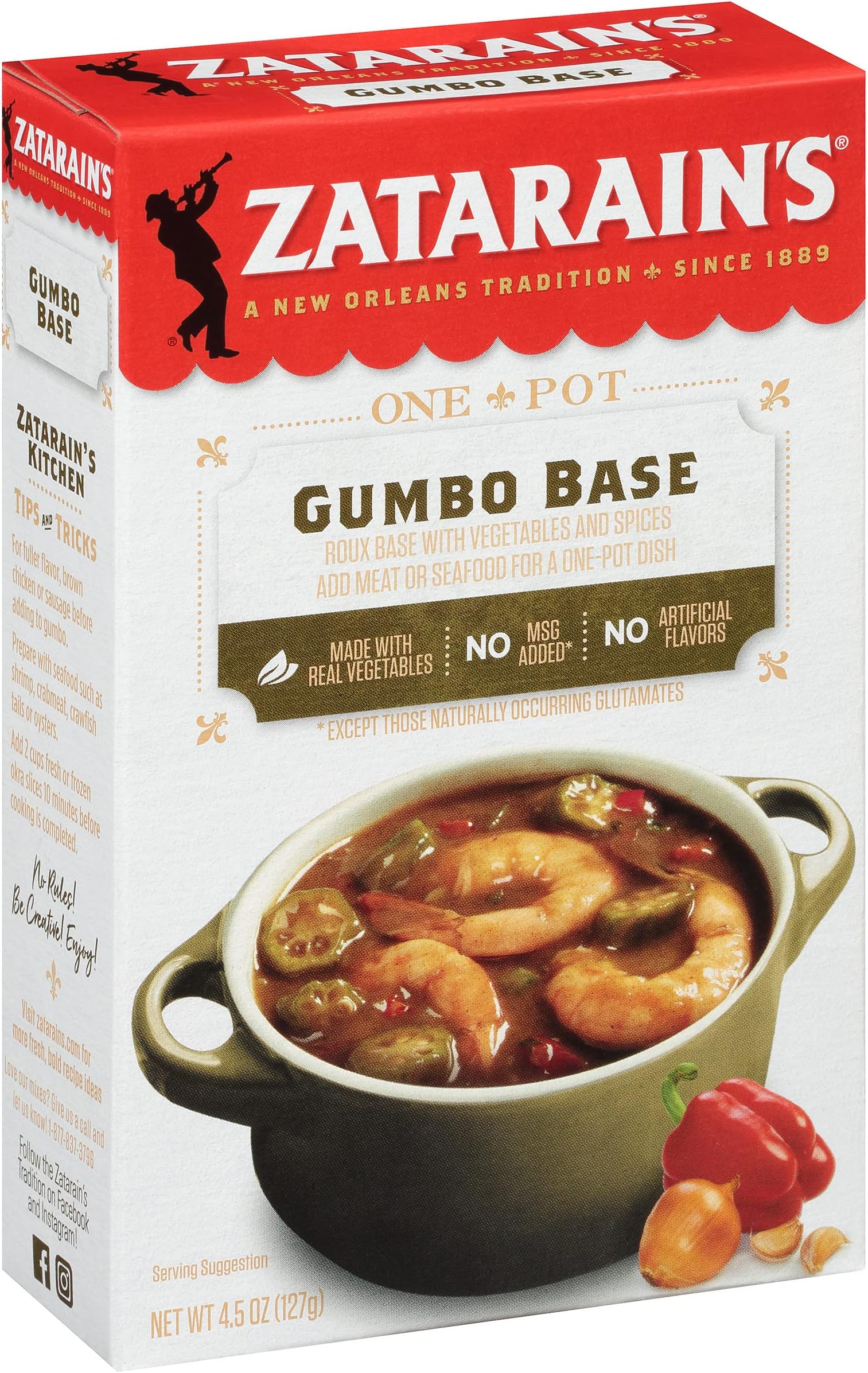 Amazon.com : Zatarain's Gumbo Mix With Rice, 7 Ounces - Pack of 3 ...