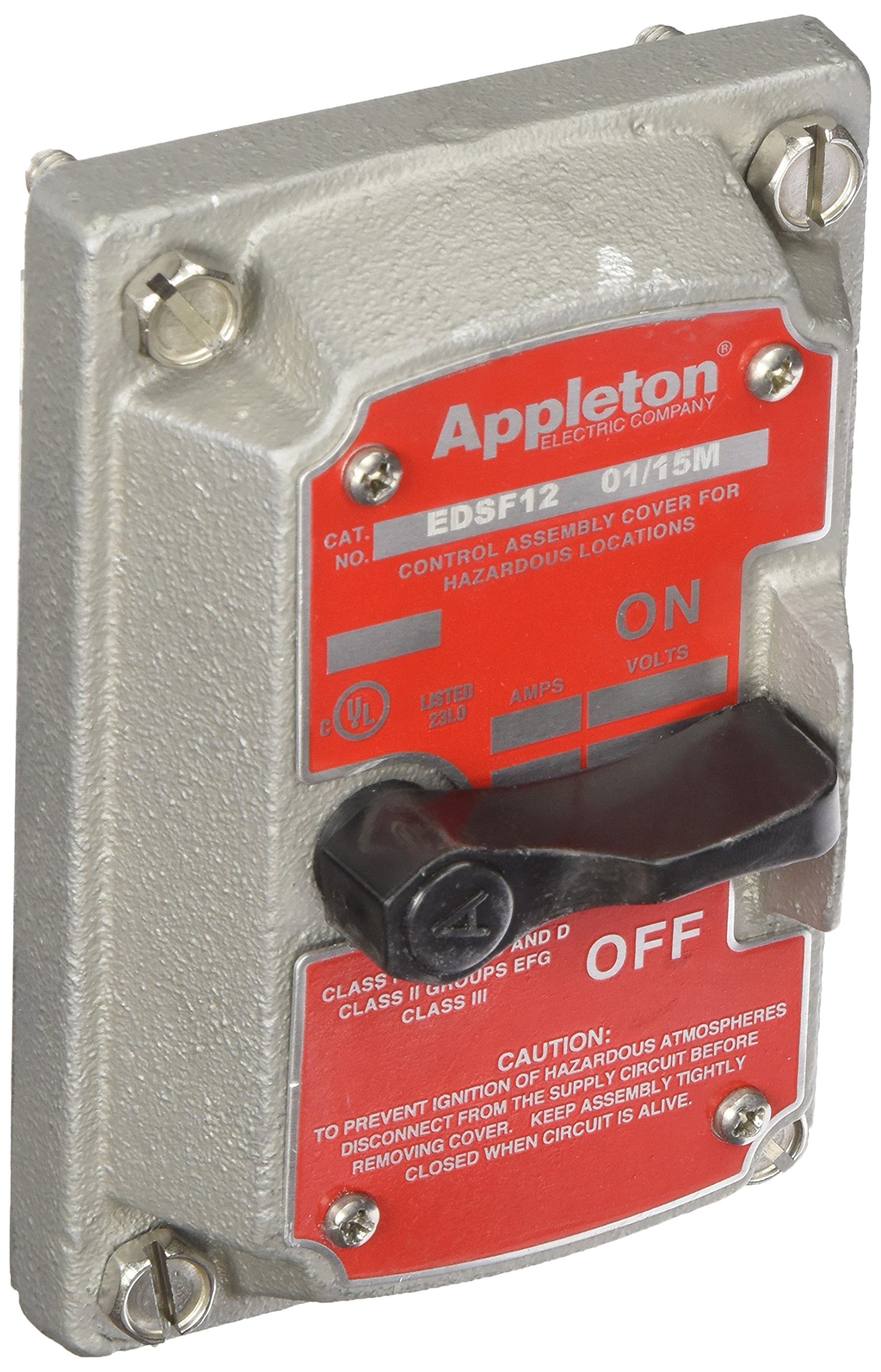 Amazon.com: APPLETON EDSF12 Contender Cover 1P & 2P Switch : Industrial ...
