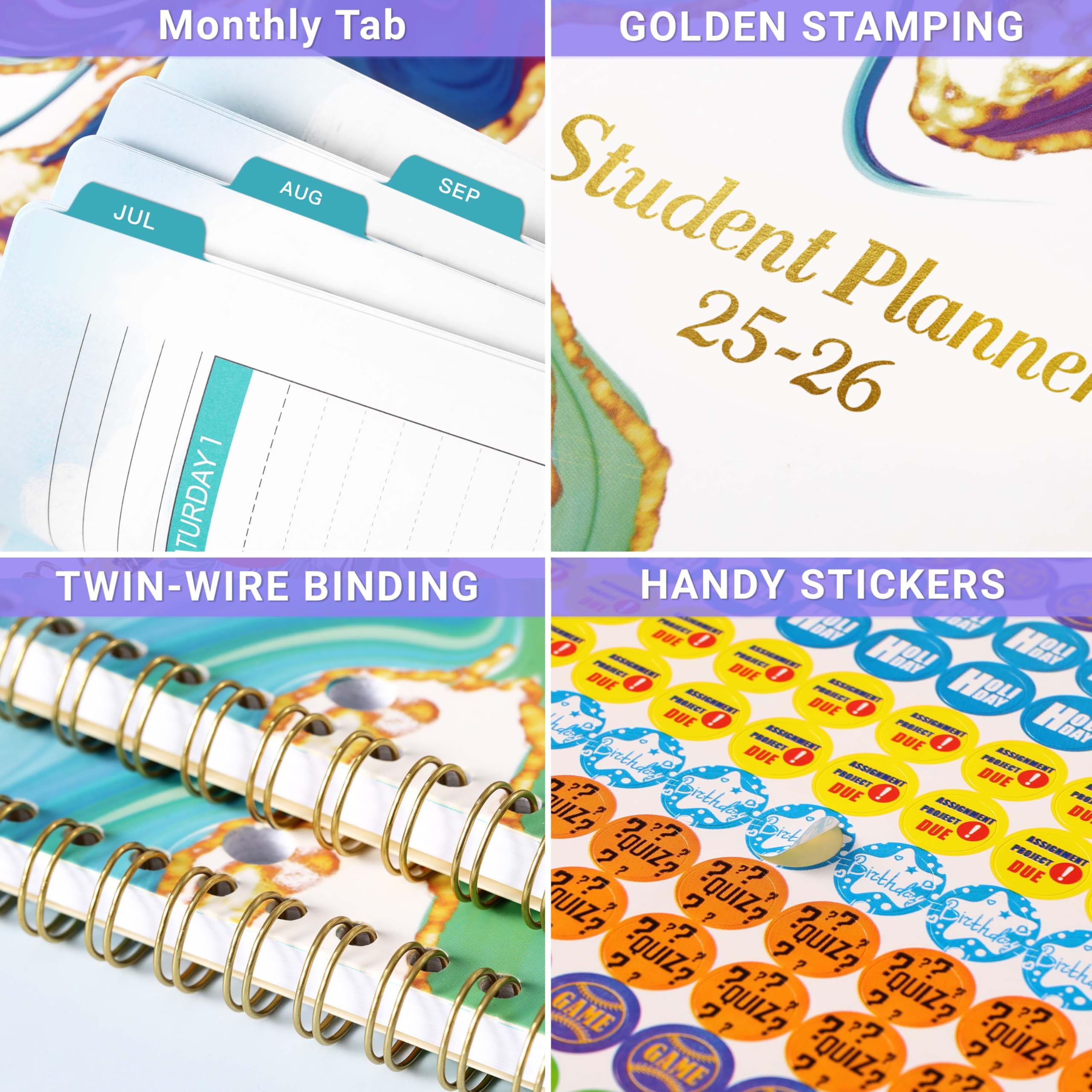 Snapklik.com : Student Planner 2025-2026, Monthly And Weekly School ...