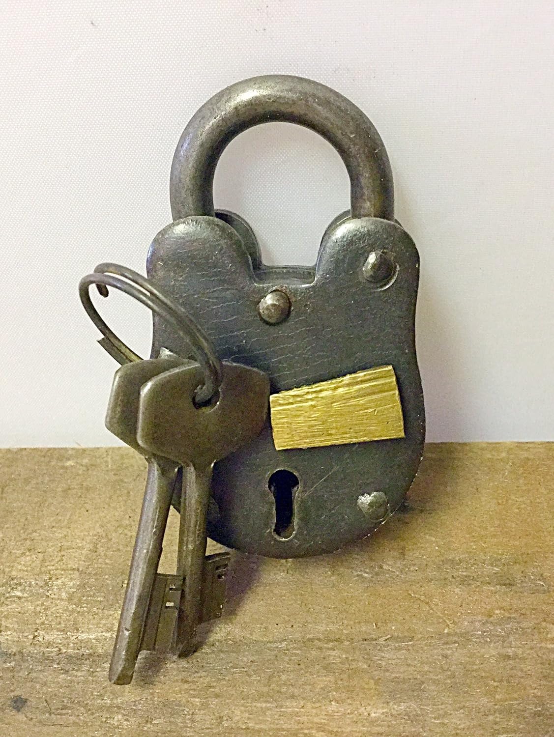 Amazon.com: Miniature Cast Iron Lever Lock Padlock with Keys Pirate ...