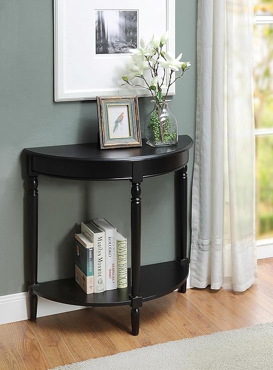 Amazon.com: Convenience Concepts French Country Entryway Table, Black ...