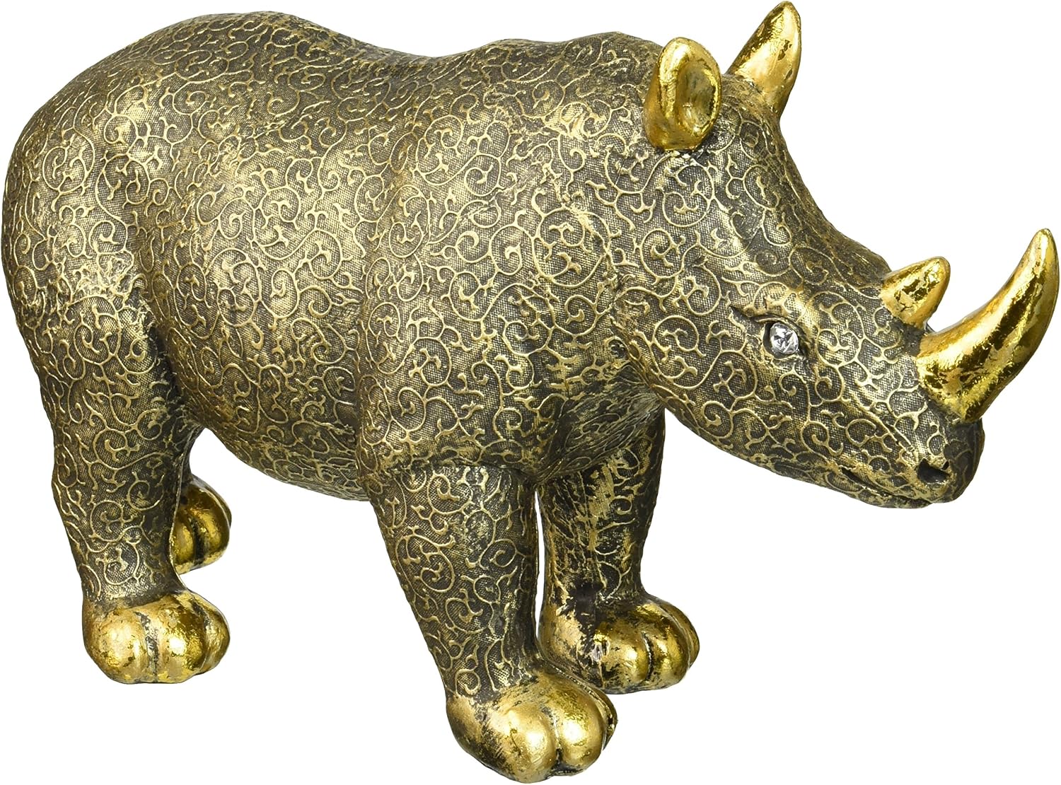 Amazon.com: Rhinoceros Rhino Collectible Art Piece Statue Animal ...