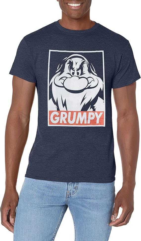 Amazon.com: Disney Men's Snow White and Seven Dwarfs Grumpy Graphic T ...