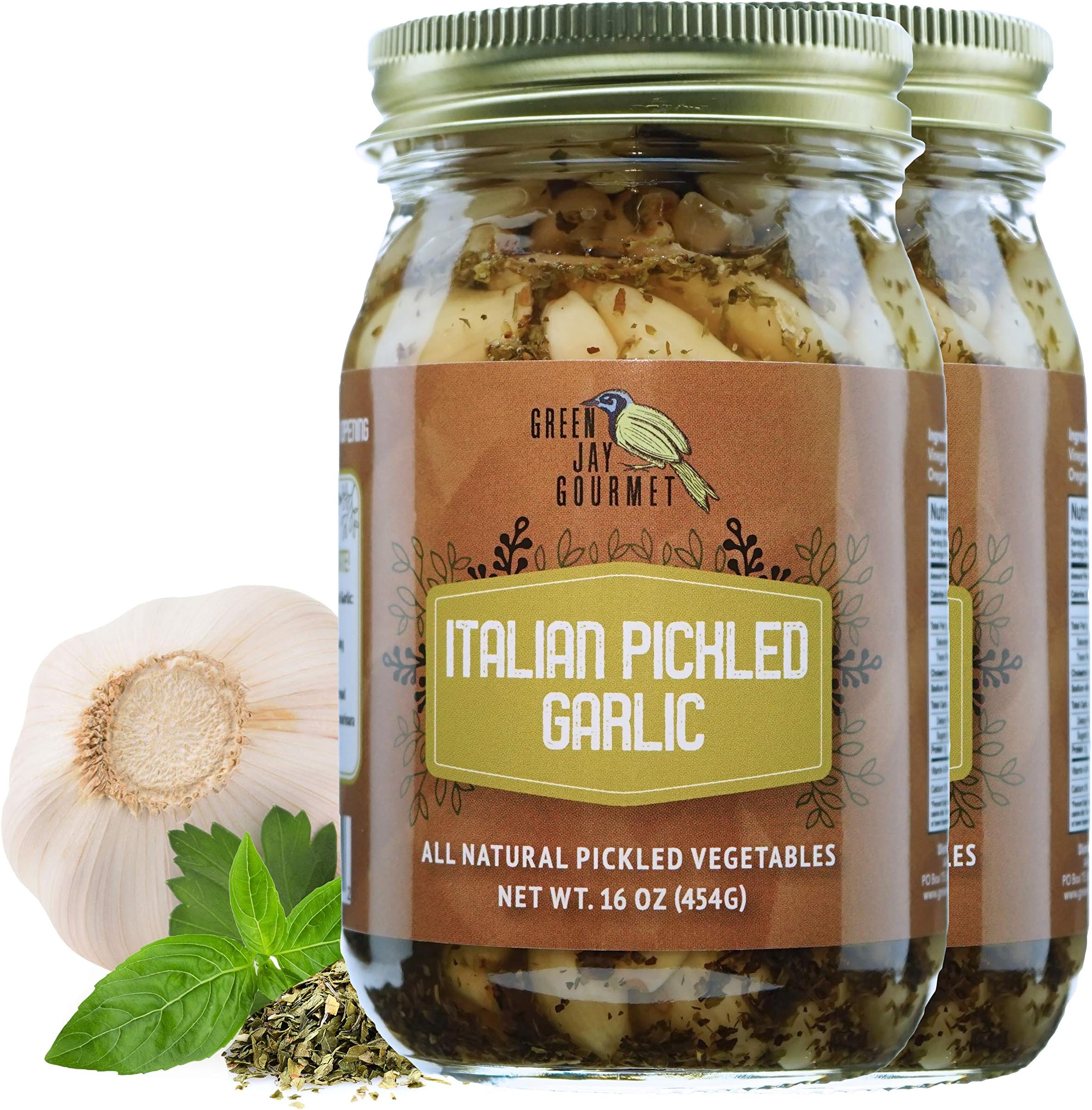 Amazon.com : Garlic Festival Foods Smoked Pickled Garlic Cloves in a ...