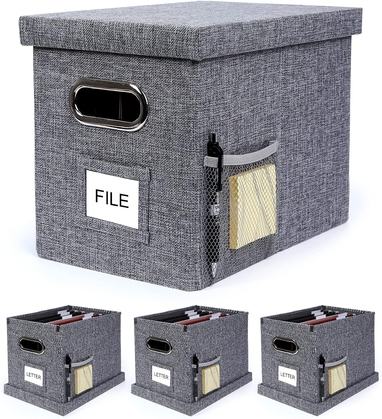 Amazon.com: UL Source File Box Desktop File Organizer Box for Letter ...