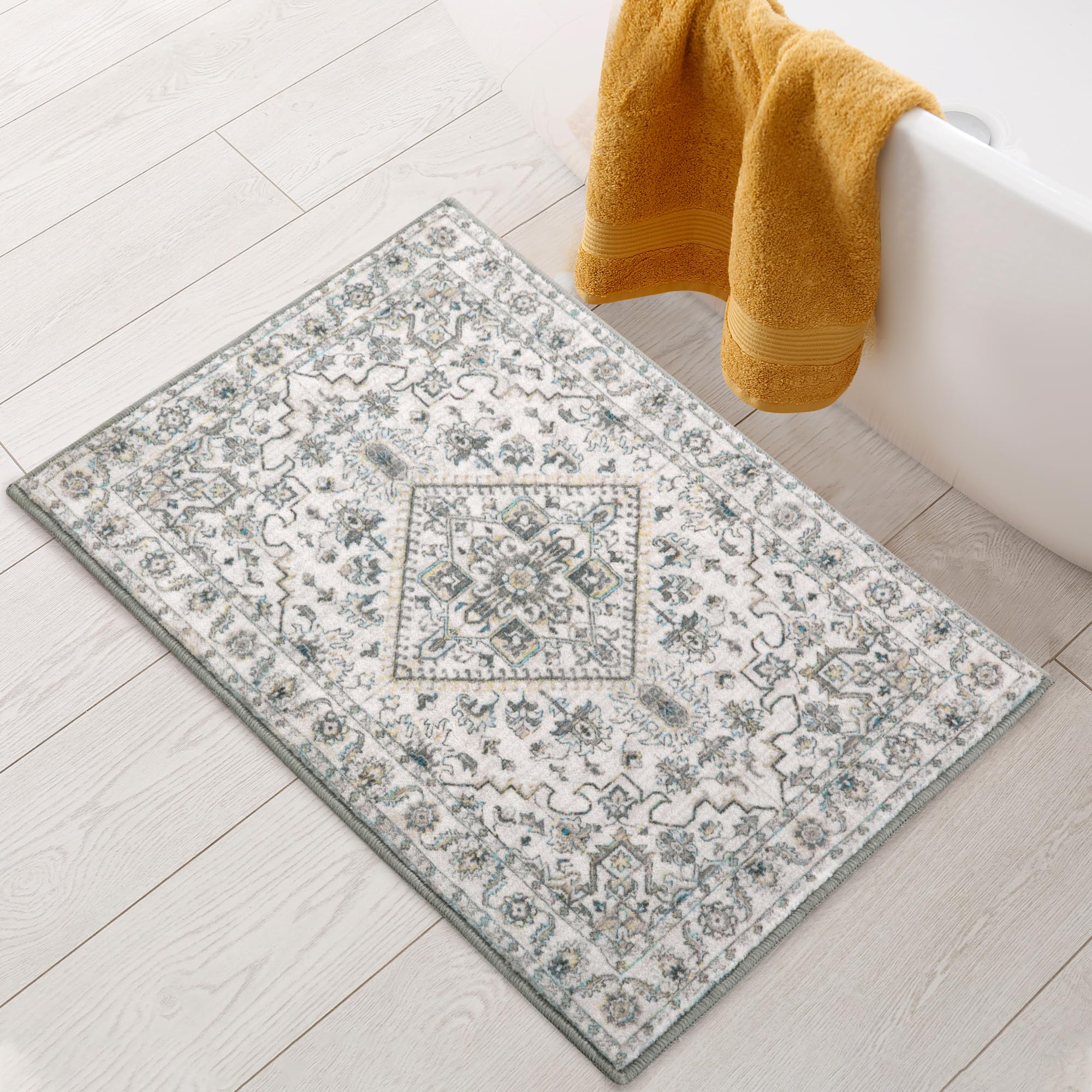 Amazon.com: HOMBYS Boho Bathroom Rugs, 24x16 Small Bath Mats for ...