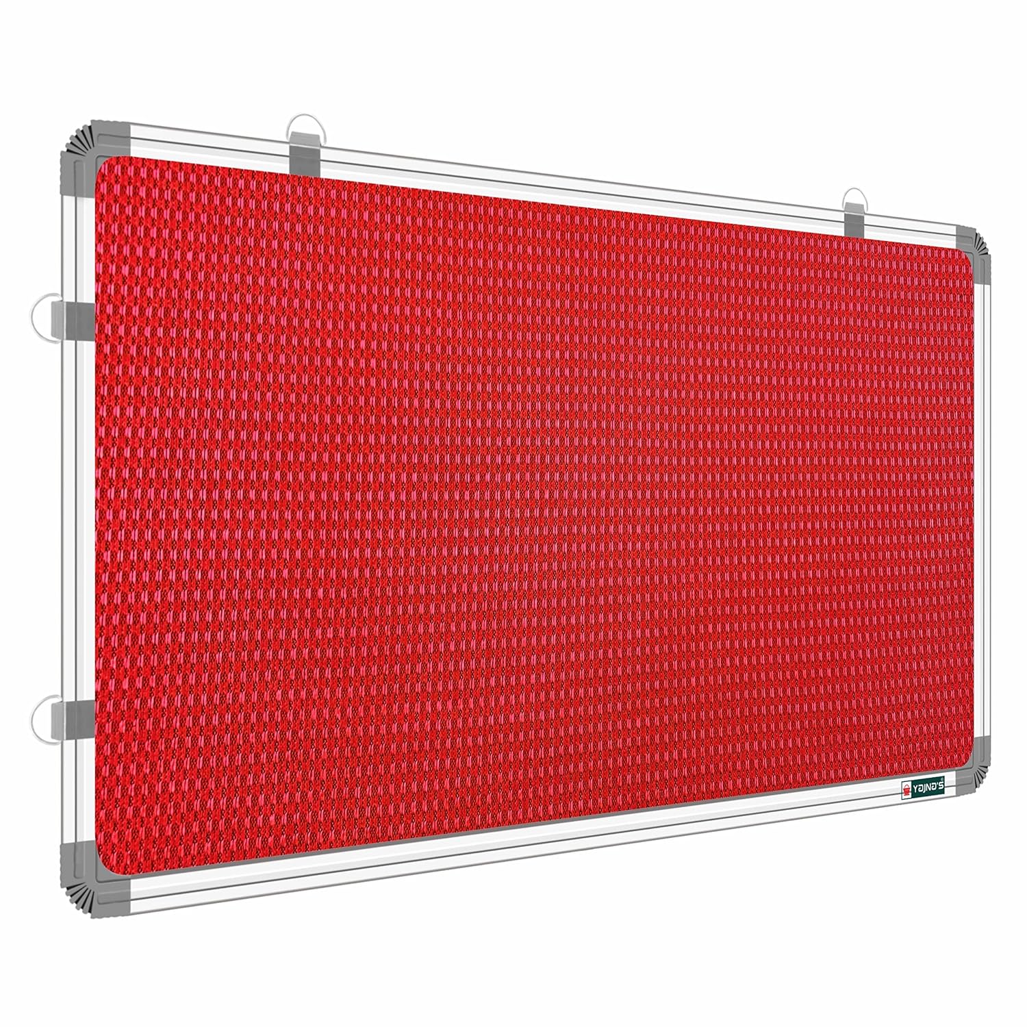 SHELFKING 3x4 Feet (35x48 Inch) Premium Material Red Color Notice Board ...