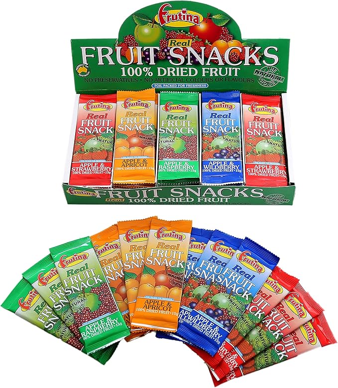 Frutina Real Fruit Snack Bars Variety Box, 60 x 15 g : Amazon.co.uk ...