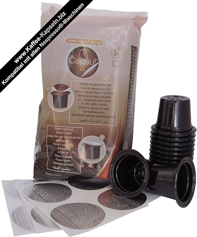 Capsulin - Bolsa Para 50 Cápsulas De Café Vacías Capsulin : Amazon.es ...